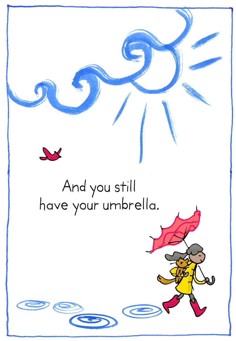 The Red Umbrella - by Grant Snider - Incidental Comics