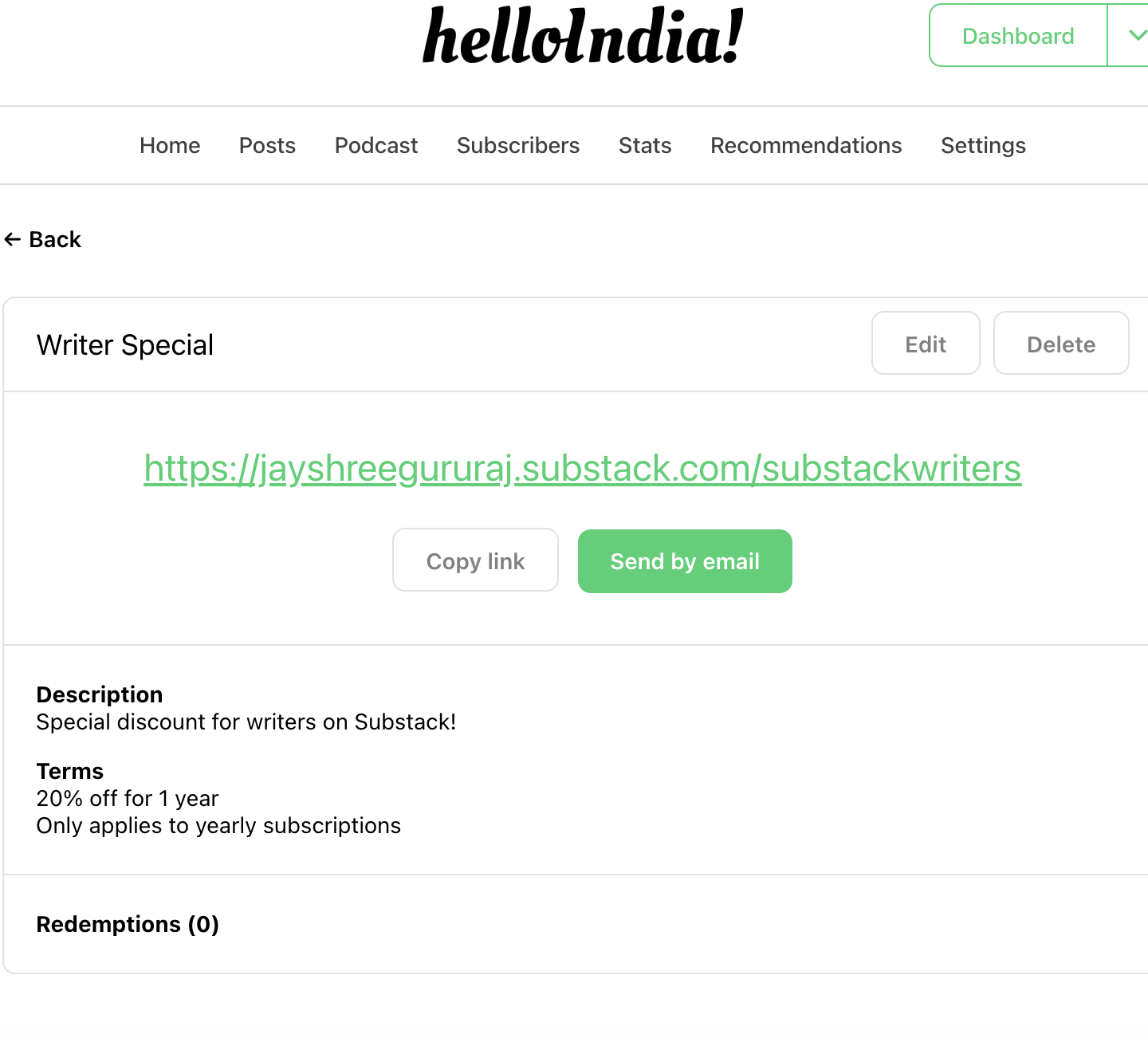 Substack: Adding Discount Codes to Your Subscription.