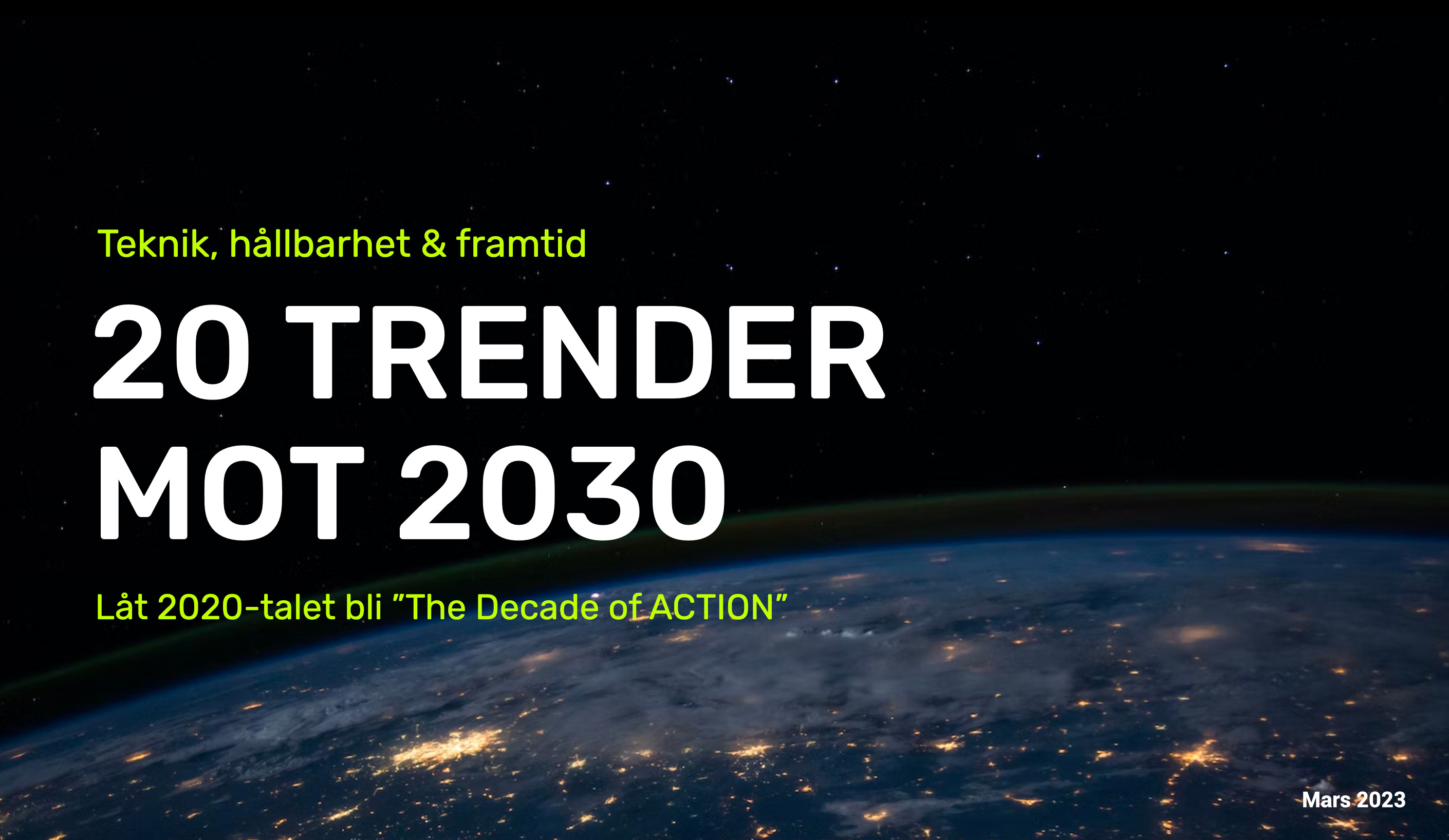 Framtidsspaningar mot 2030 - Mot 2030