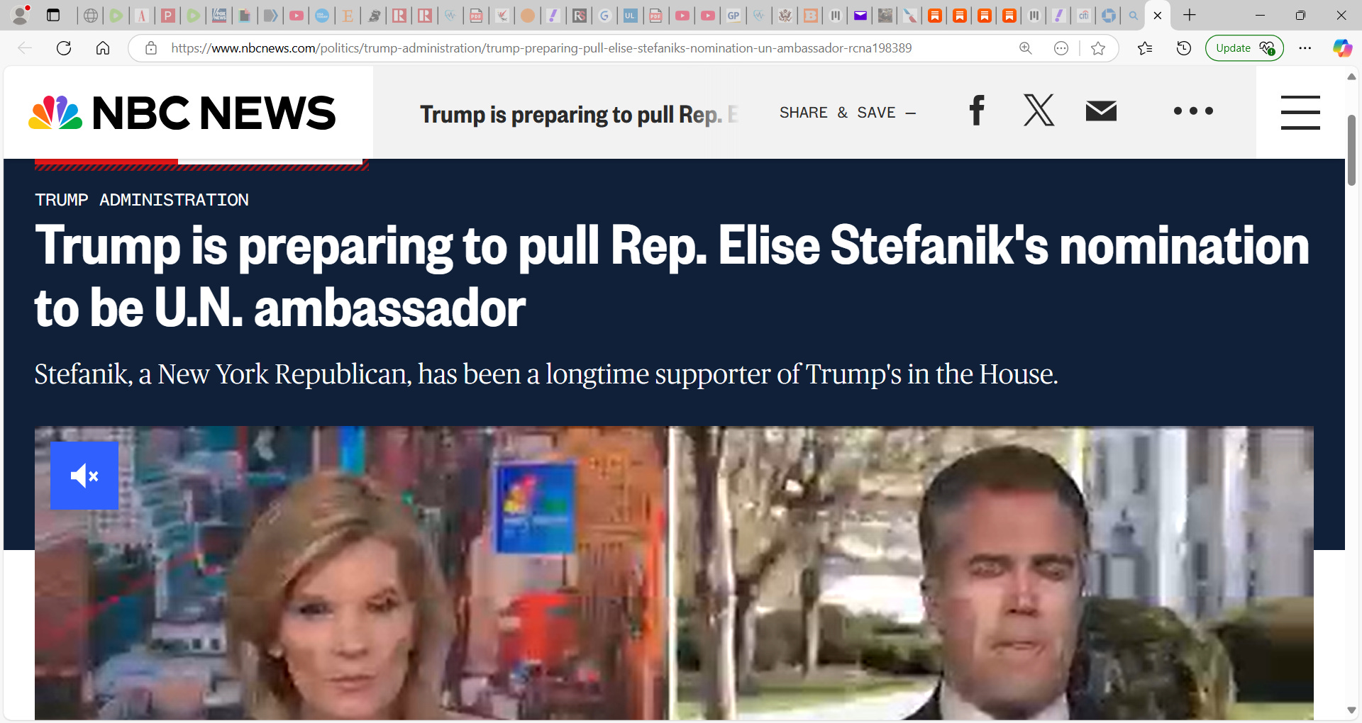Breaking: Elise Stephanik UN Ambassador nomination withdrawn from ...