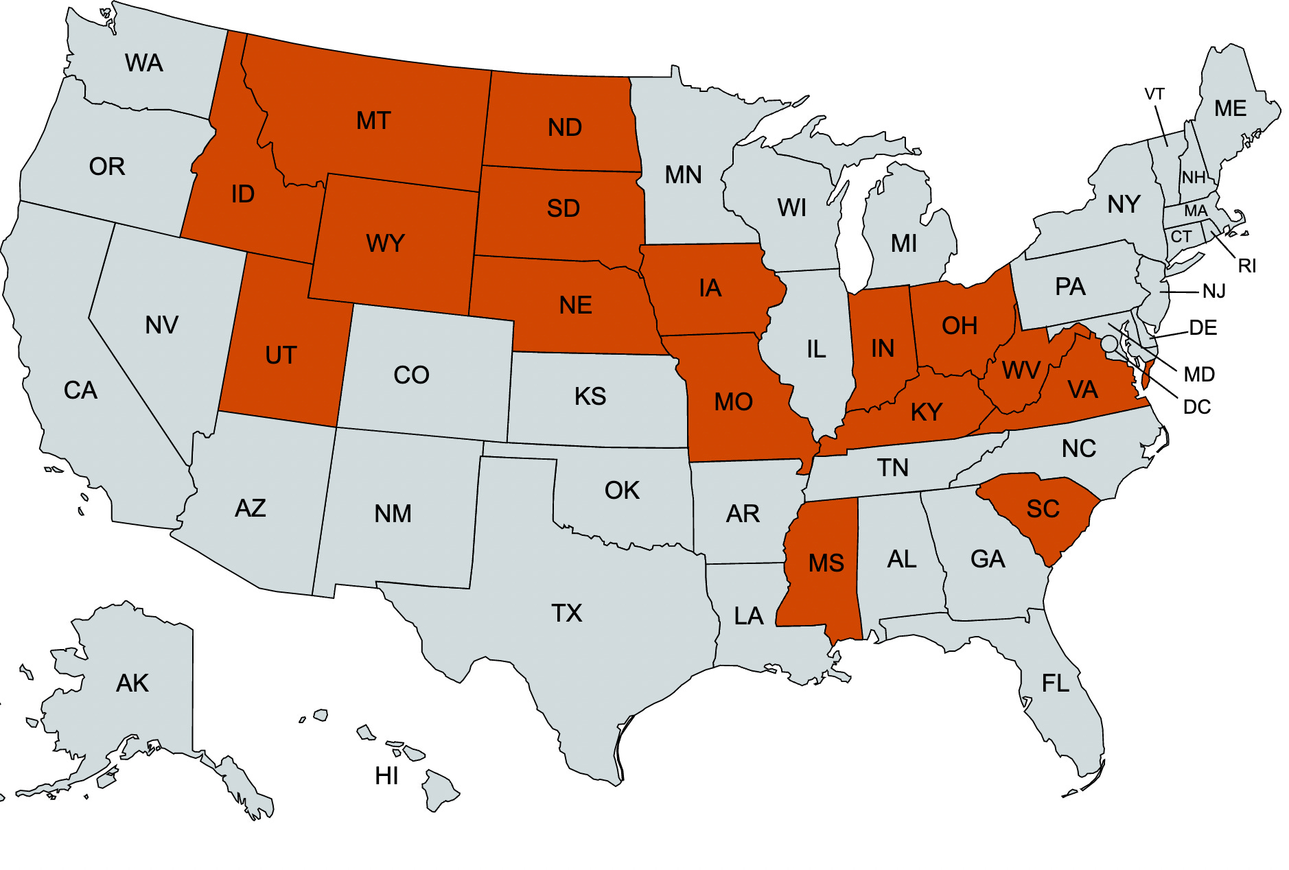 Updated Anti-trans Legislative Risk Assessment Map