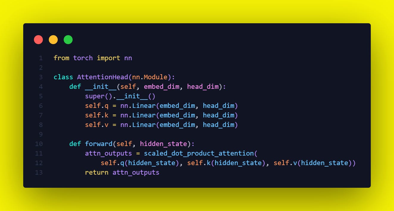 🚀AttentionHead - PyTorch code understanding of a Transformer Architecture🚀🚀