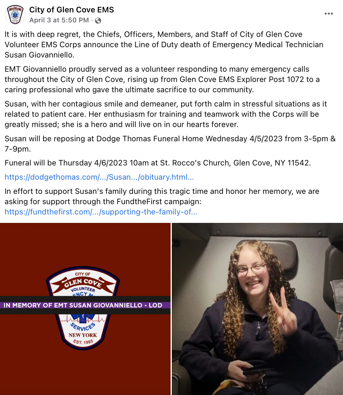 RIP Susan Giovanniello - by Jennifer Margulis