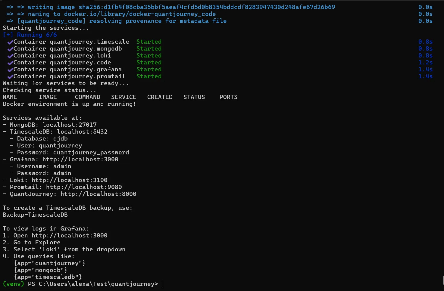Running QuantJourney on Windows - by Jakub