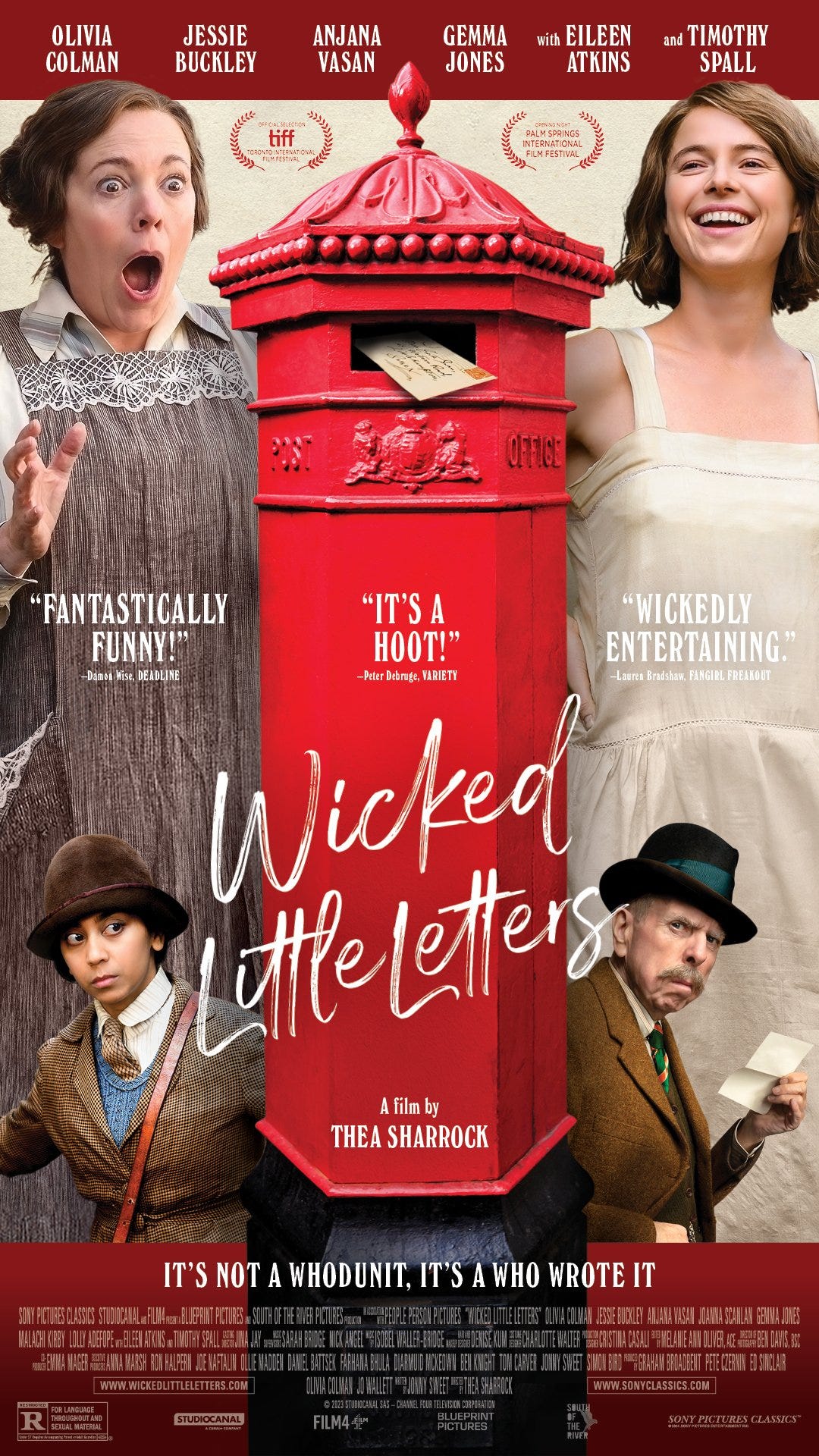 Wicked LIttle Letters Review- Shocking, Hilarious, and Delightfully Wicked