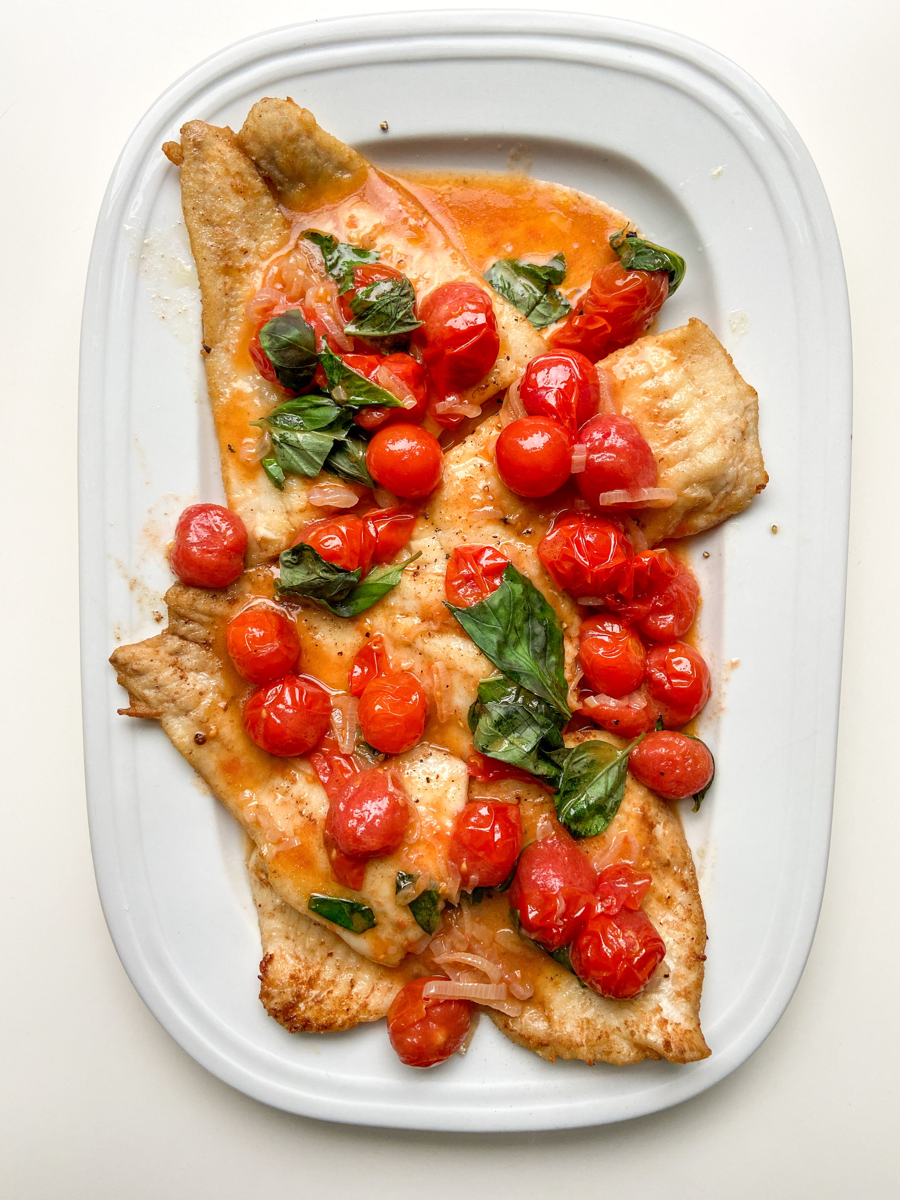 pan-fried dover sole + corn risotto - by Caroline Chambers