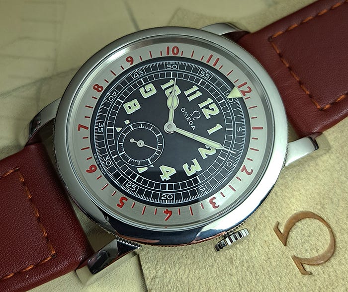 The Omega 1938 Aviator Reissue Watch Ref. 5700.50.07