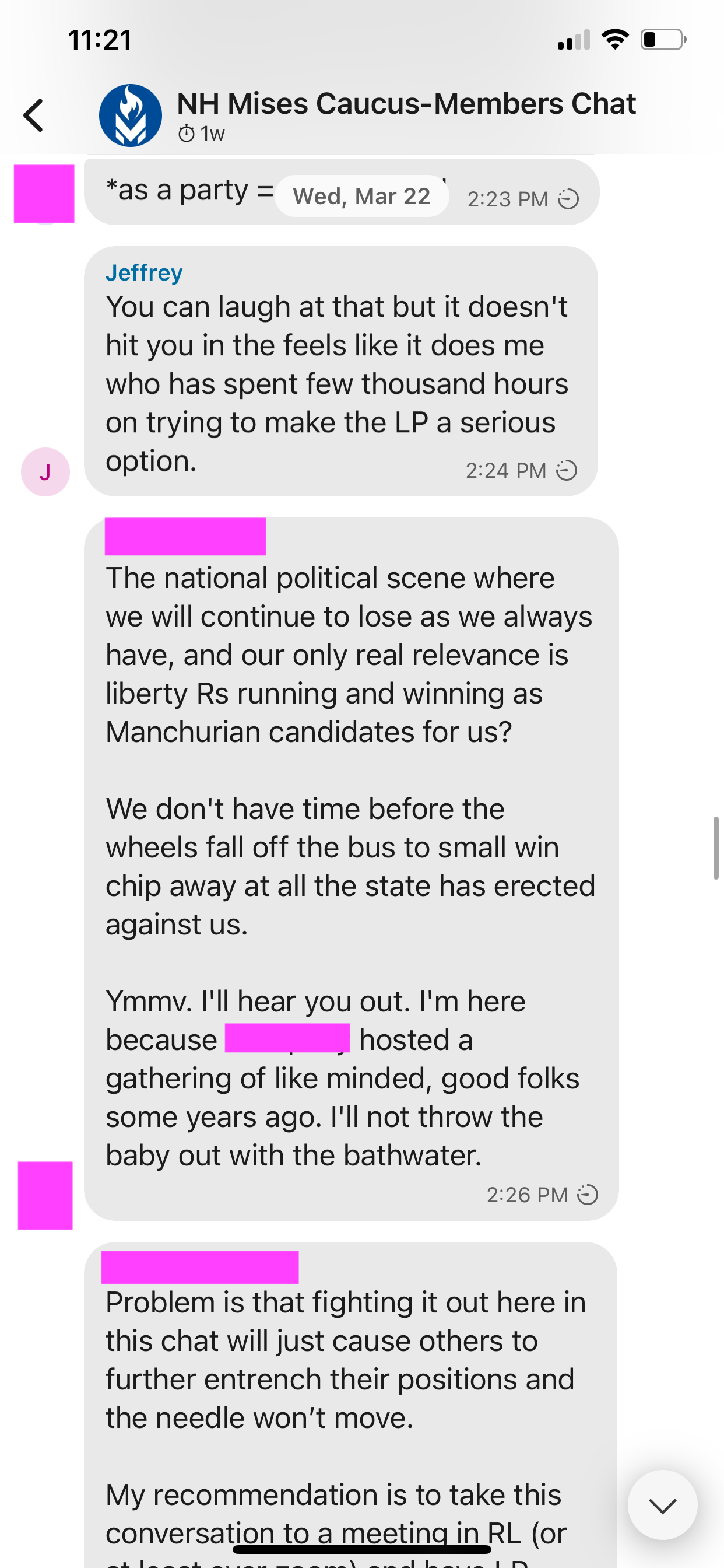 The Mises Caucus contacted MY MOTHER to smear me, and a full timeline ...