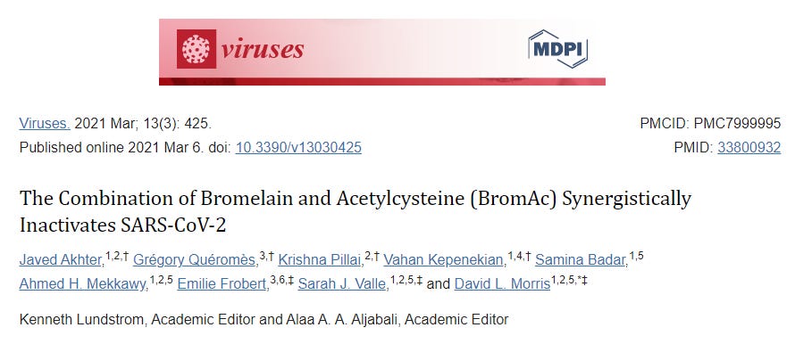 ΜΕΛΕΤΗ: Ο συνδυασμός βρωμελίνης και ακετυλοκυστεΐνης (BromAc)...