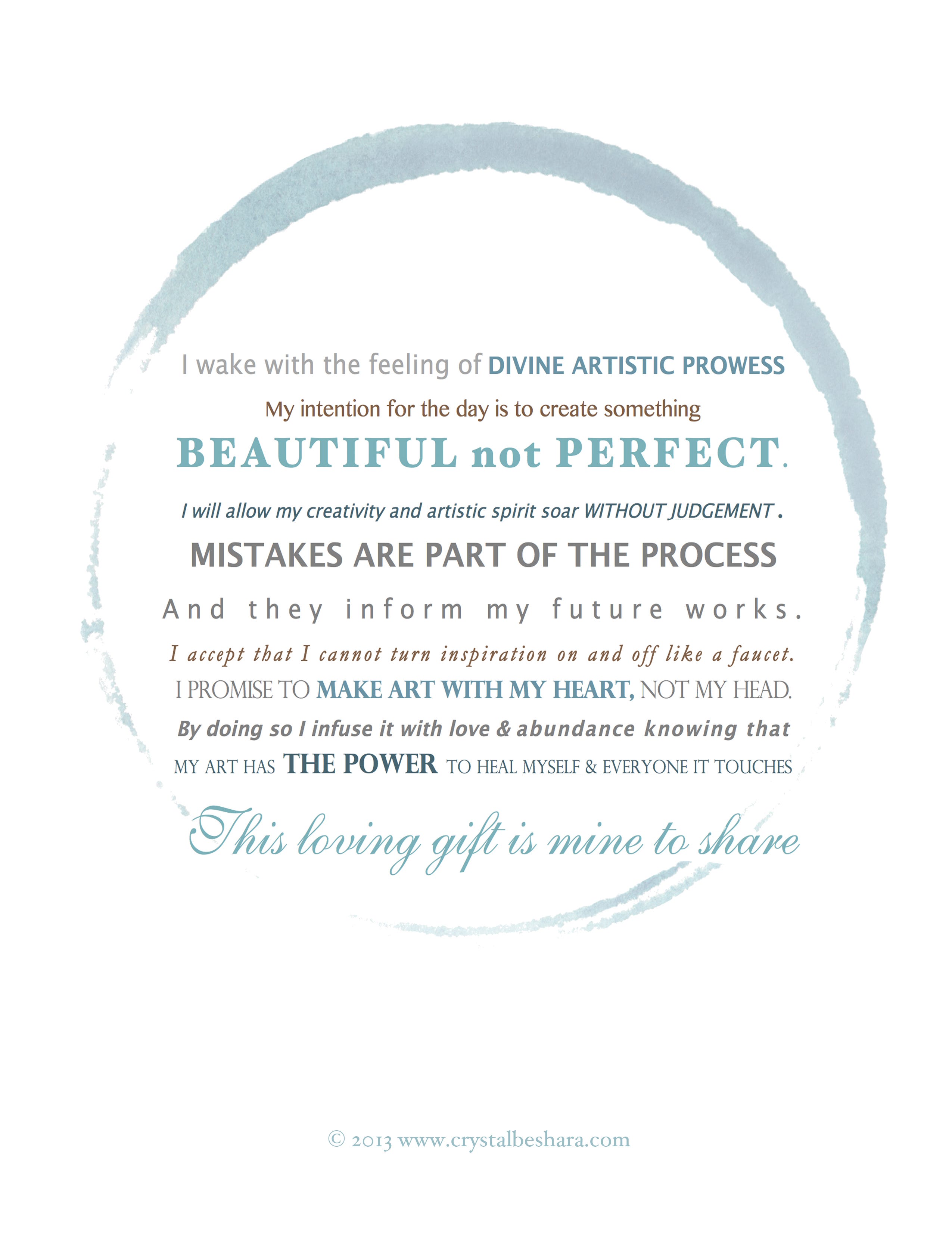 The Power of an Artist Manifesto (a.k.a get out of the way of your own ...