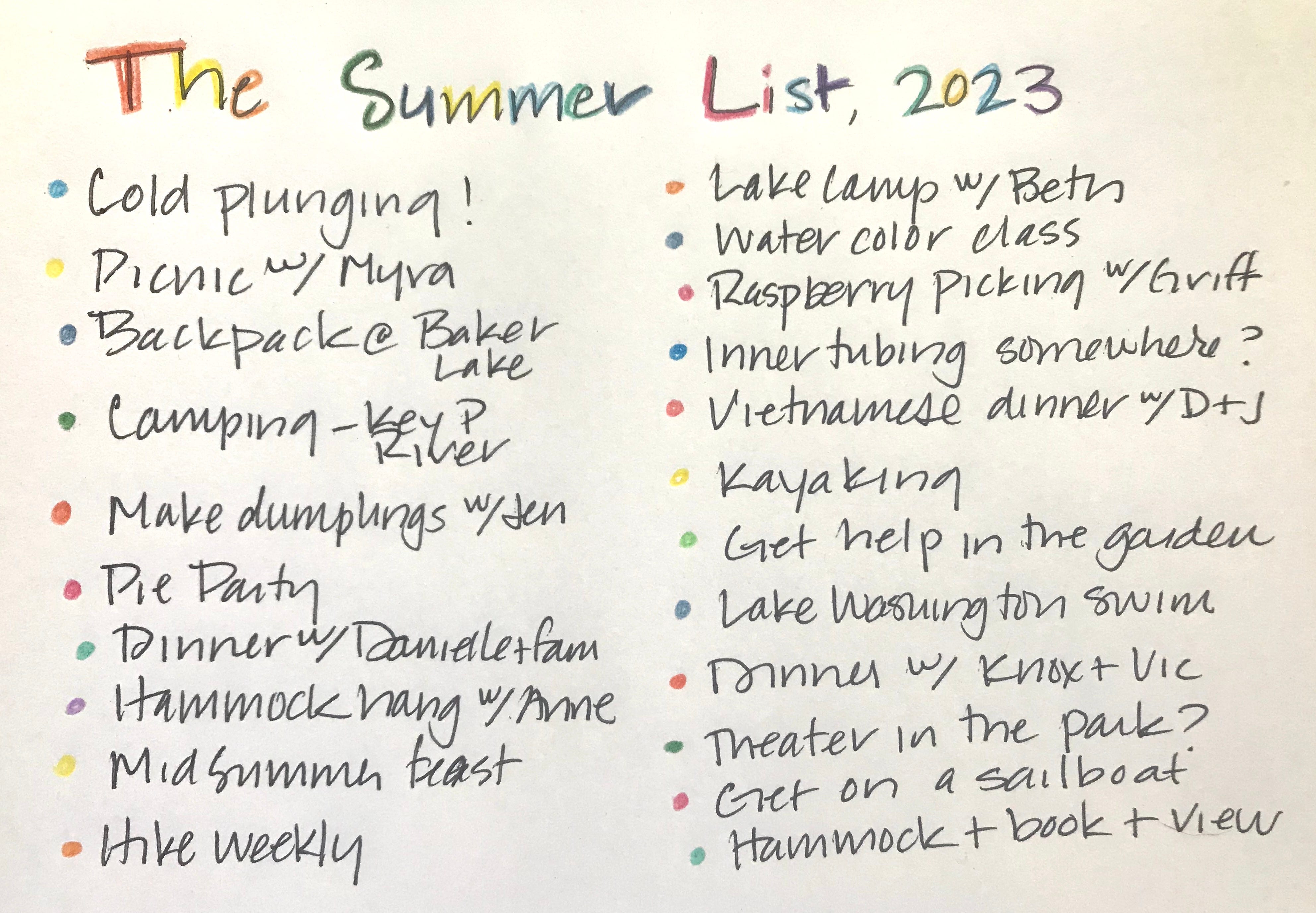 The Summer List - by Tara Austen Weaver - enJOY