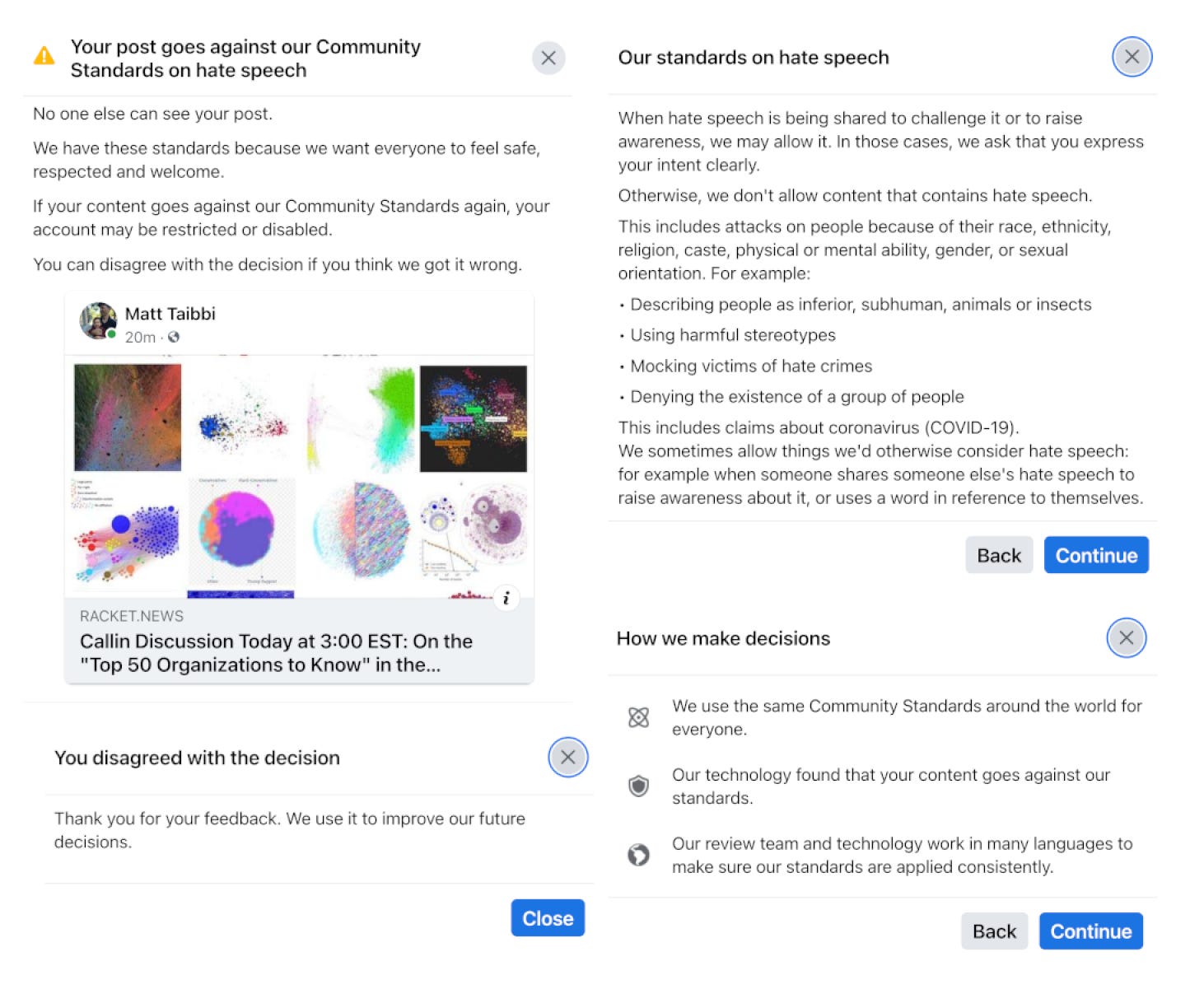 Facebook Censoring The Racket Report On Censorship Facebook Censoring The Racket Report On Censorship