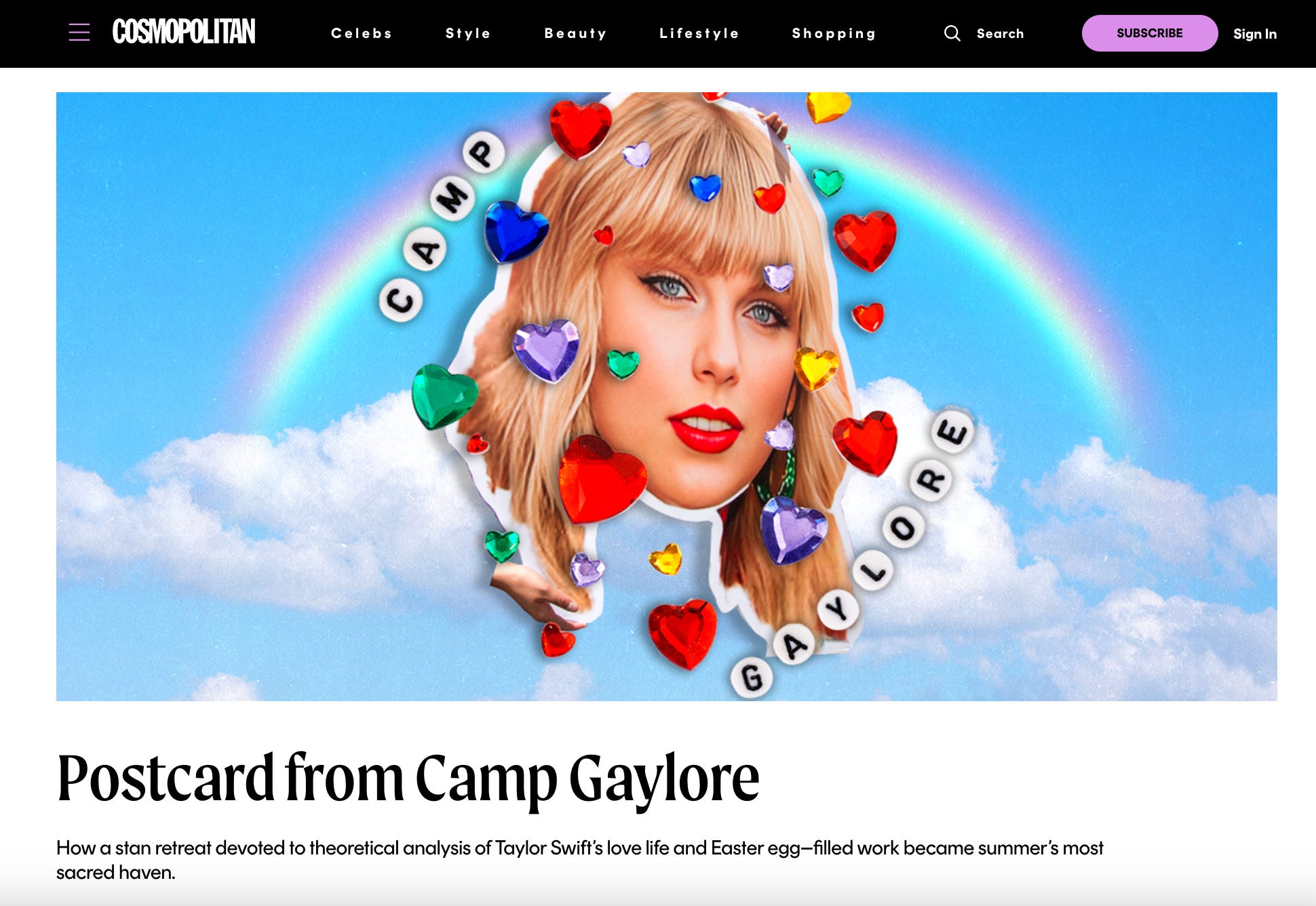 camp gaylor swift - by Frankie de la Cretaz