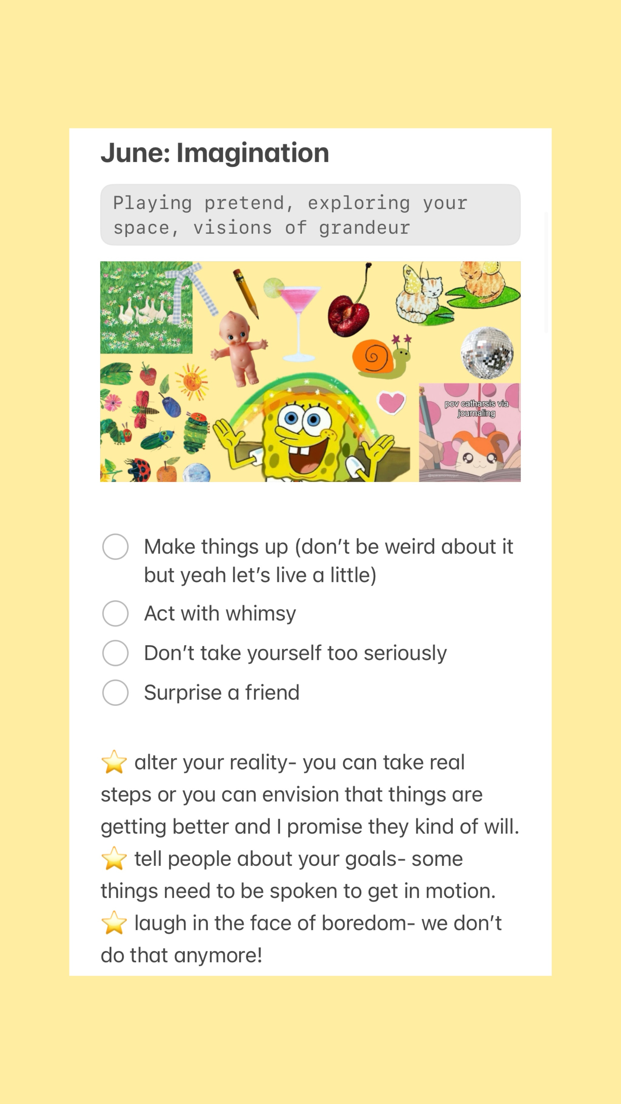 (kiss and) make things up - by Julianna - keepsake