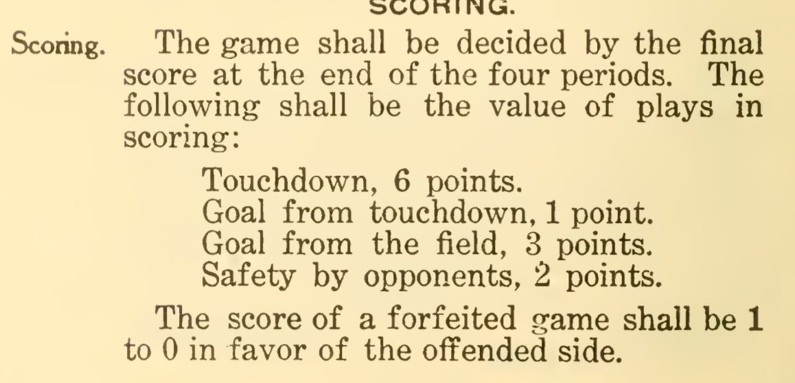 Why Touchdowns Are Worth Six Points