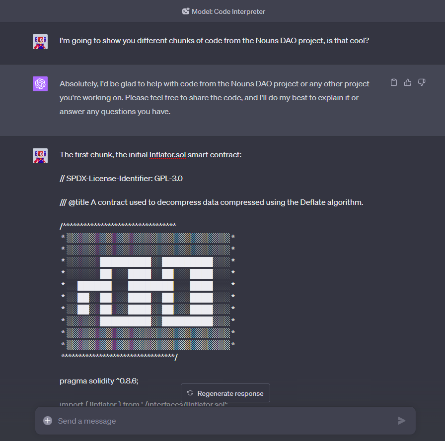 Code Interpreter x NFTs 🦾 - by William M. Peaster