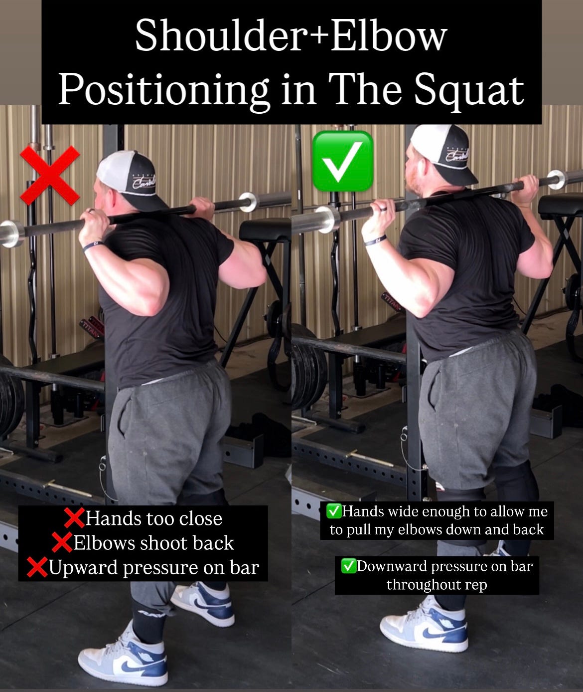 Trouble Shooting The Squat - Shoulder+Elbow Positioning