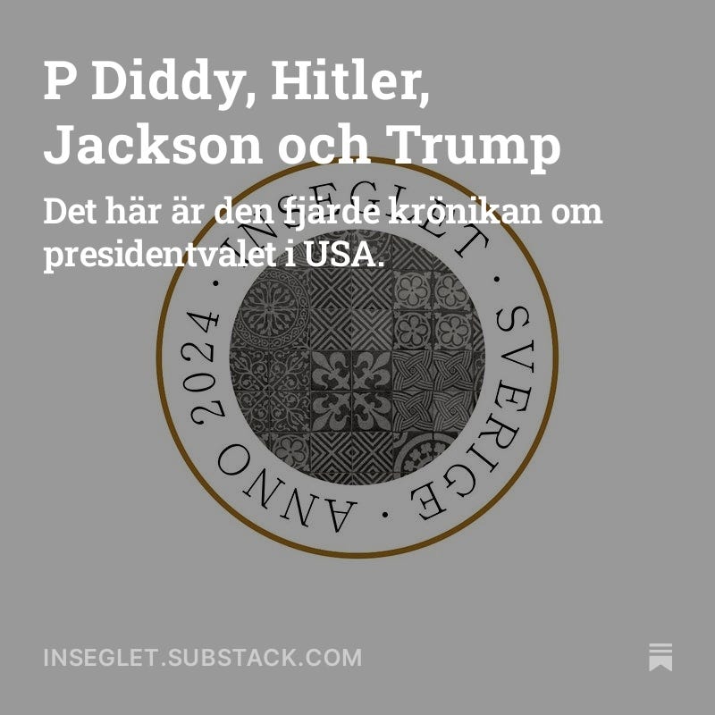 P Diddy, Hitler, Jackson och Trump - by Filip Lamperud