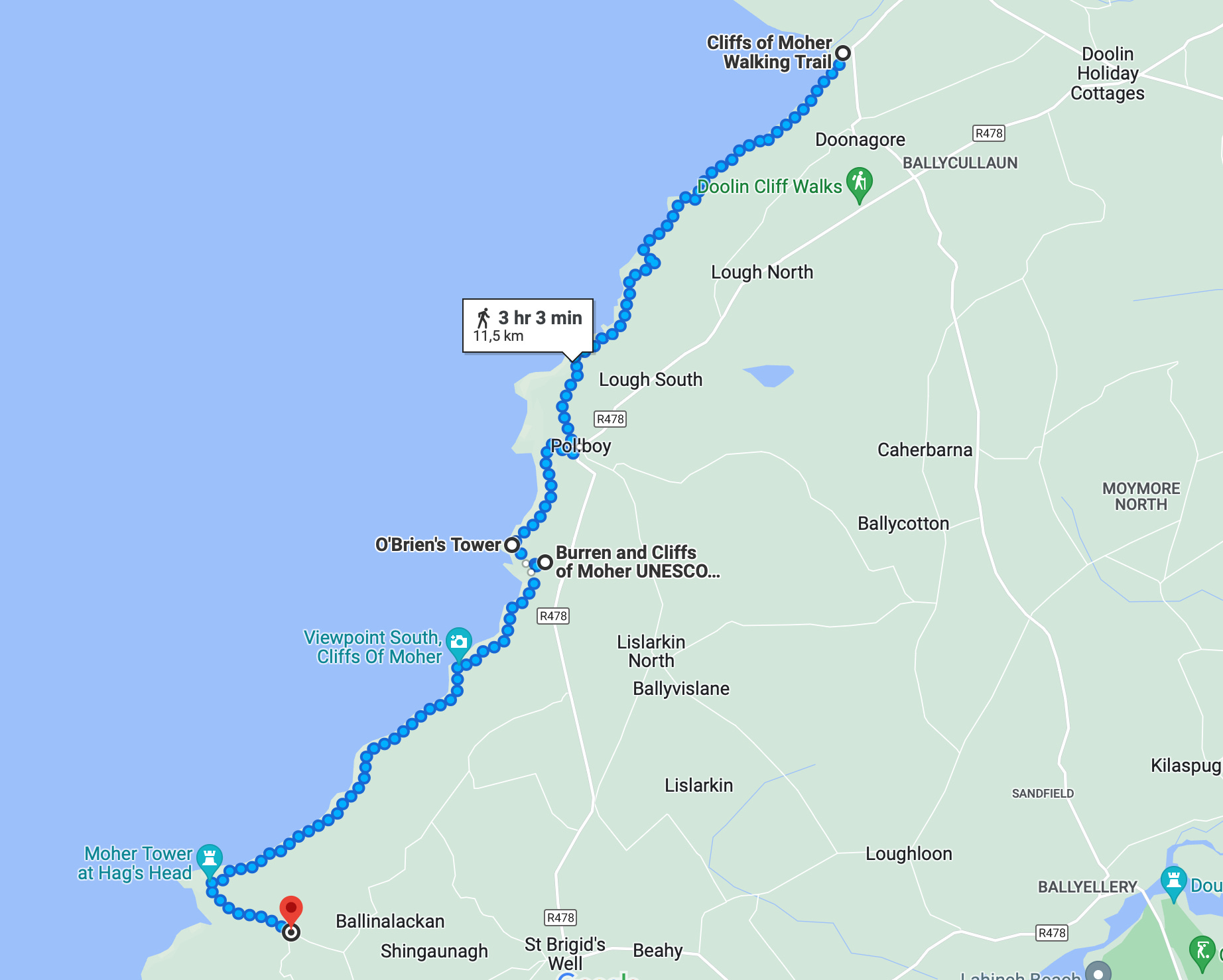 Hiking [most of] the Cliffs Of Moher Walking Trail