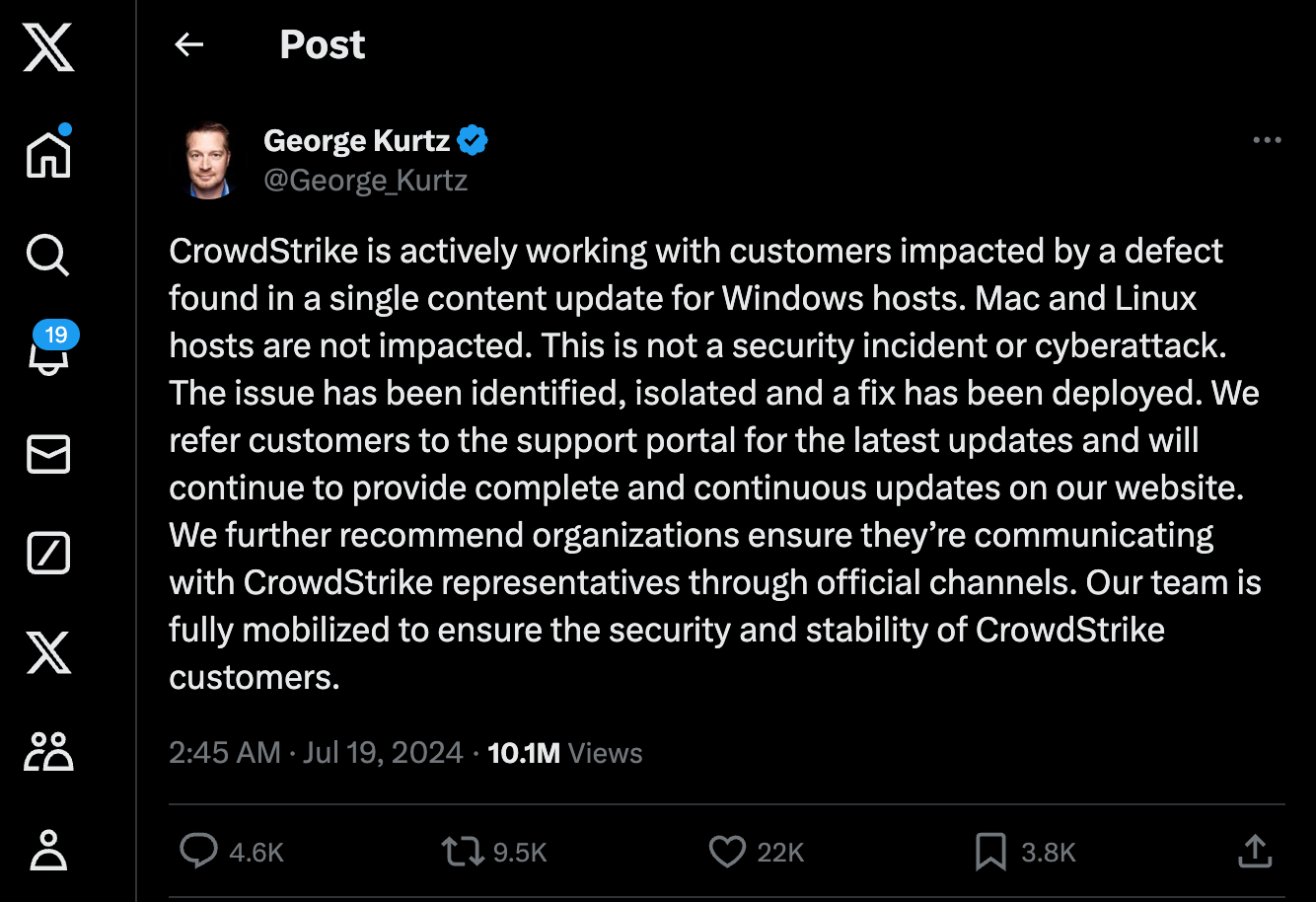 CrowdStrike Crisis Comms Case Study - by Carilu Dietrich