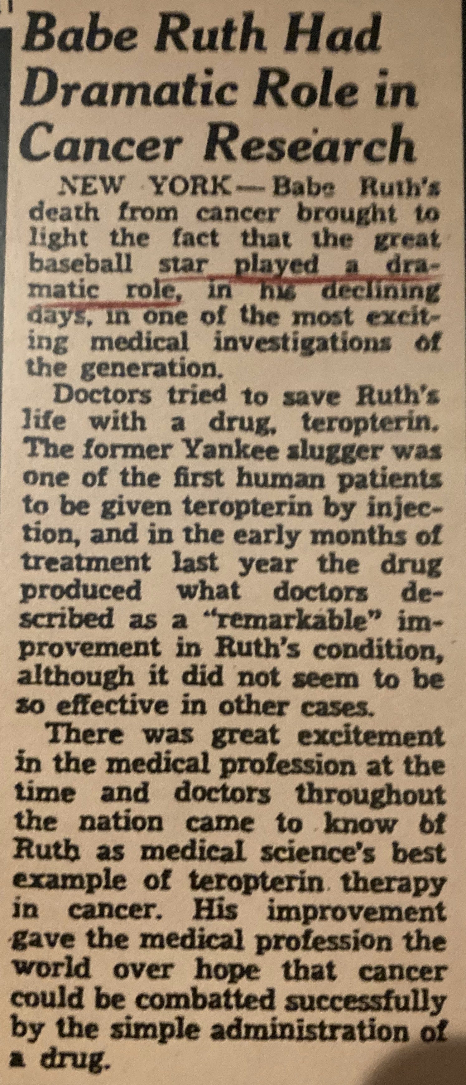 How a Jewish cardiologist and Babe Ruth helped cure childhood leukemia