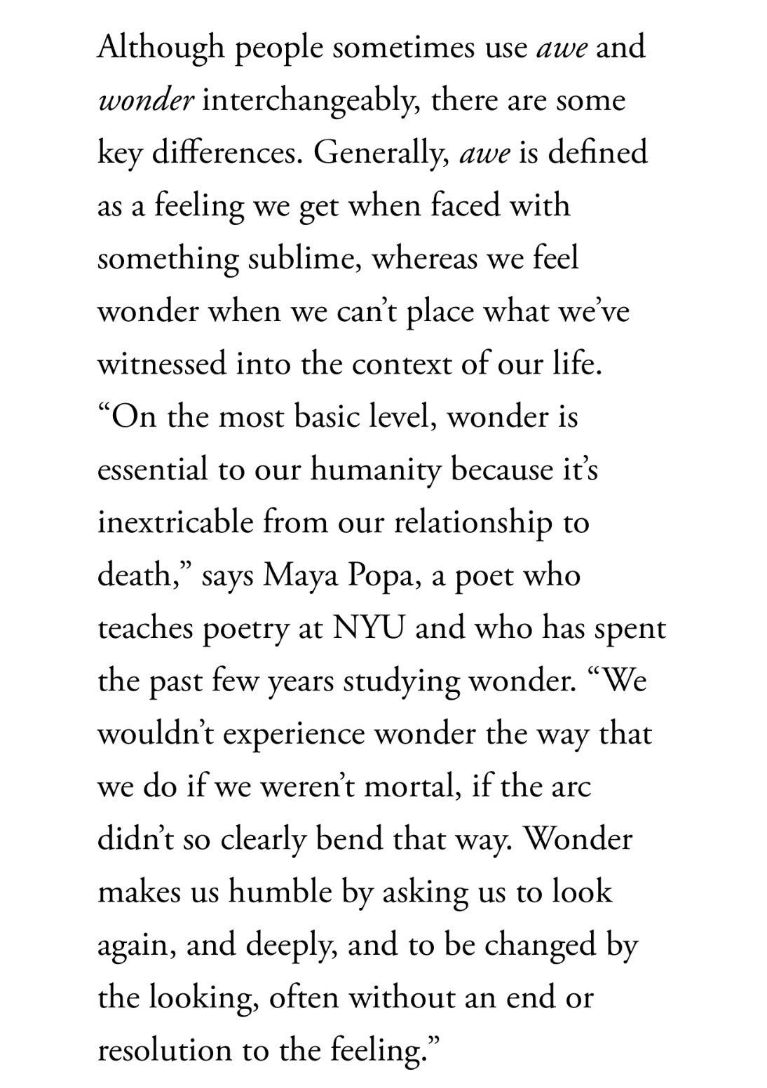 Wonder Wednesday - by Maya C. Popa - Poetry Today