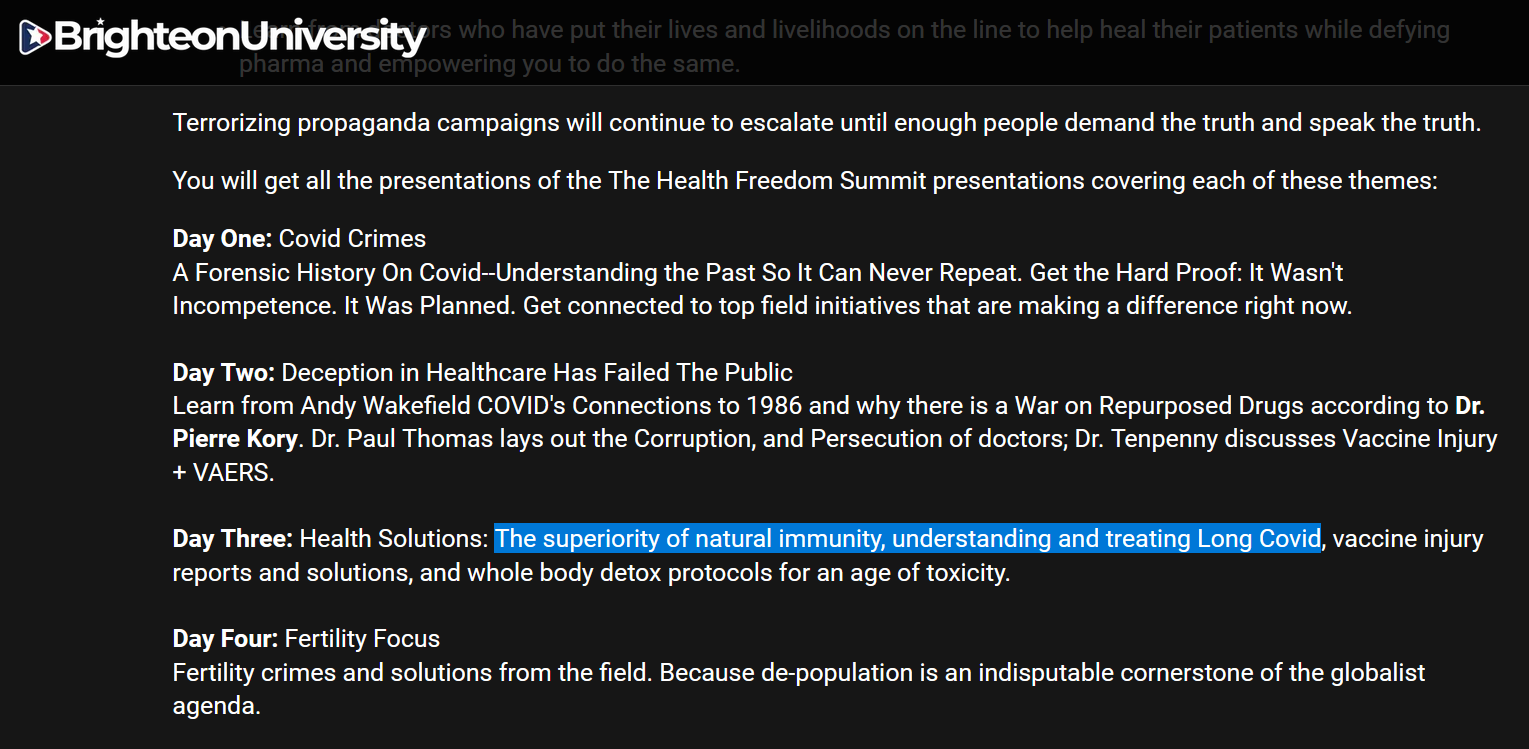 Health Freedom Summit Post - Proton Magic & Co.