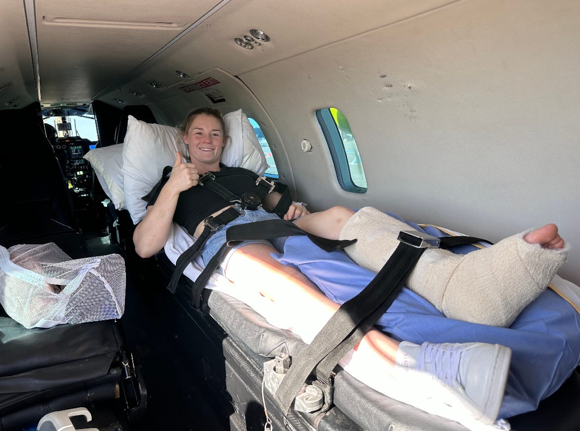 Nicholas' love for racing strengthens her resolve to ride again