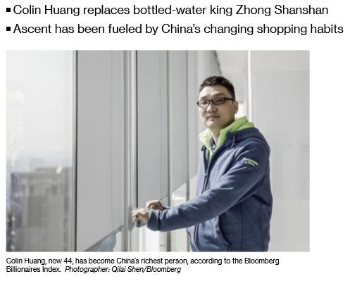 Temu Owner’s Billionaire Founder Becomes China’s Richest Person