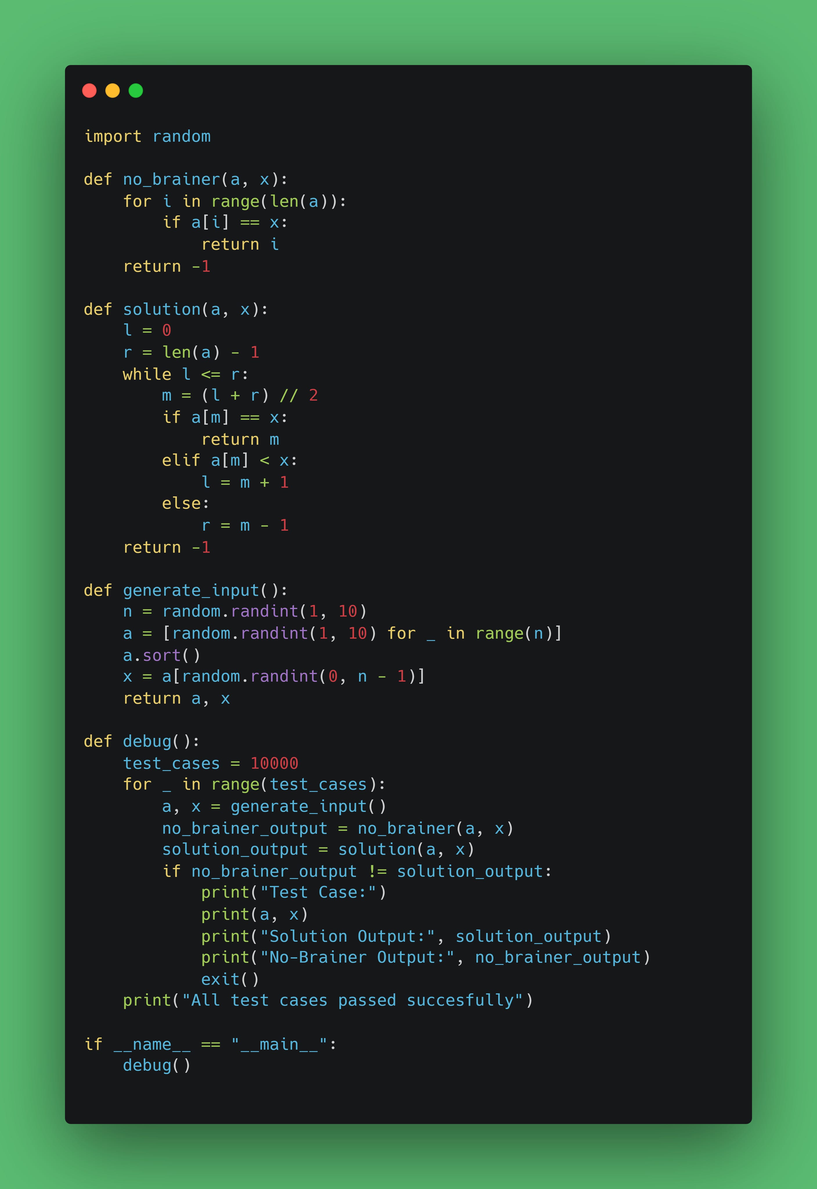 Debugging Like a Competitive Programmer Debugging Like a Competitive Programmer