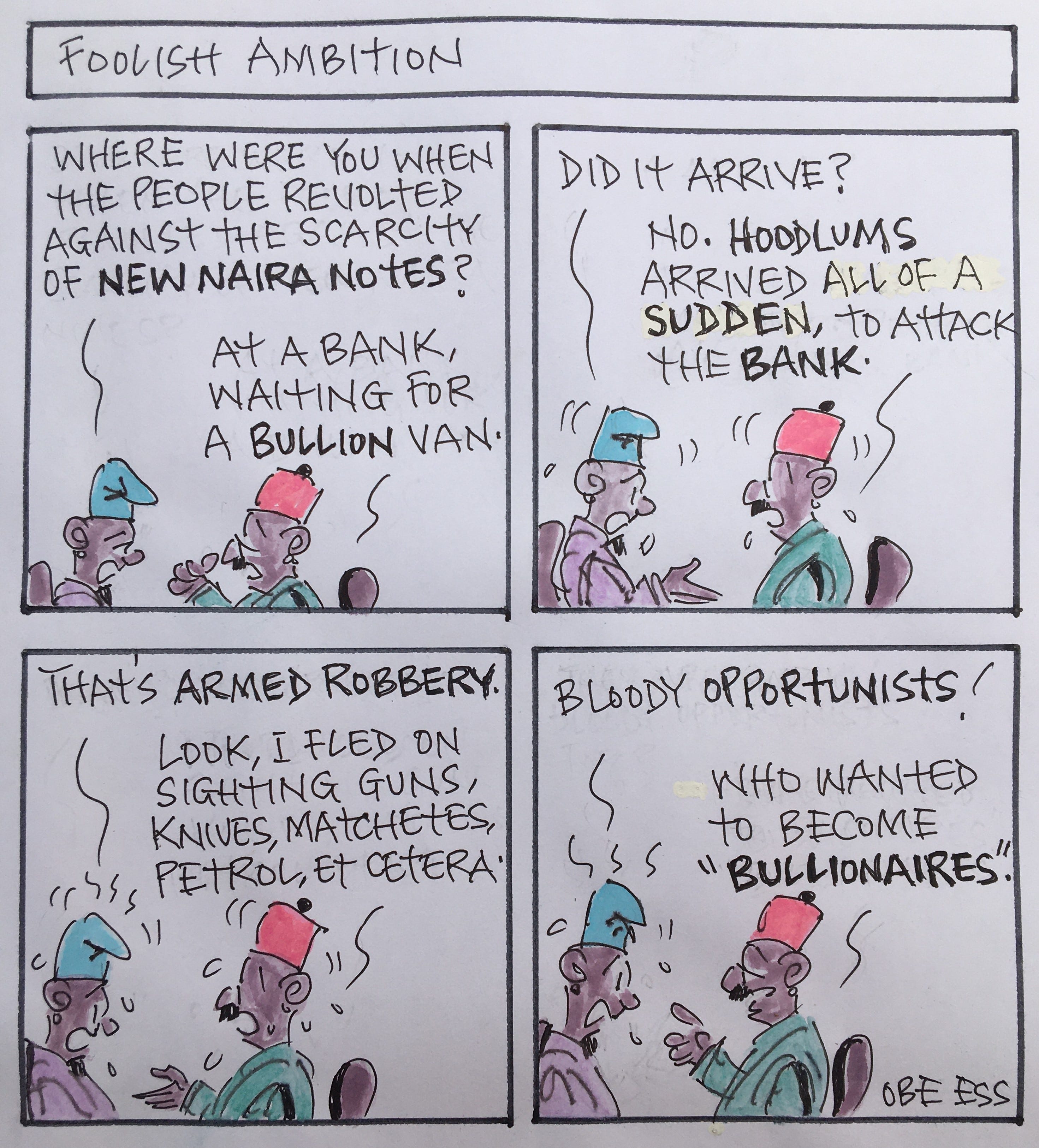 The CONmedians - by Obe Ess - Obe’s Newsletter