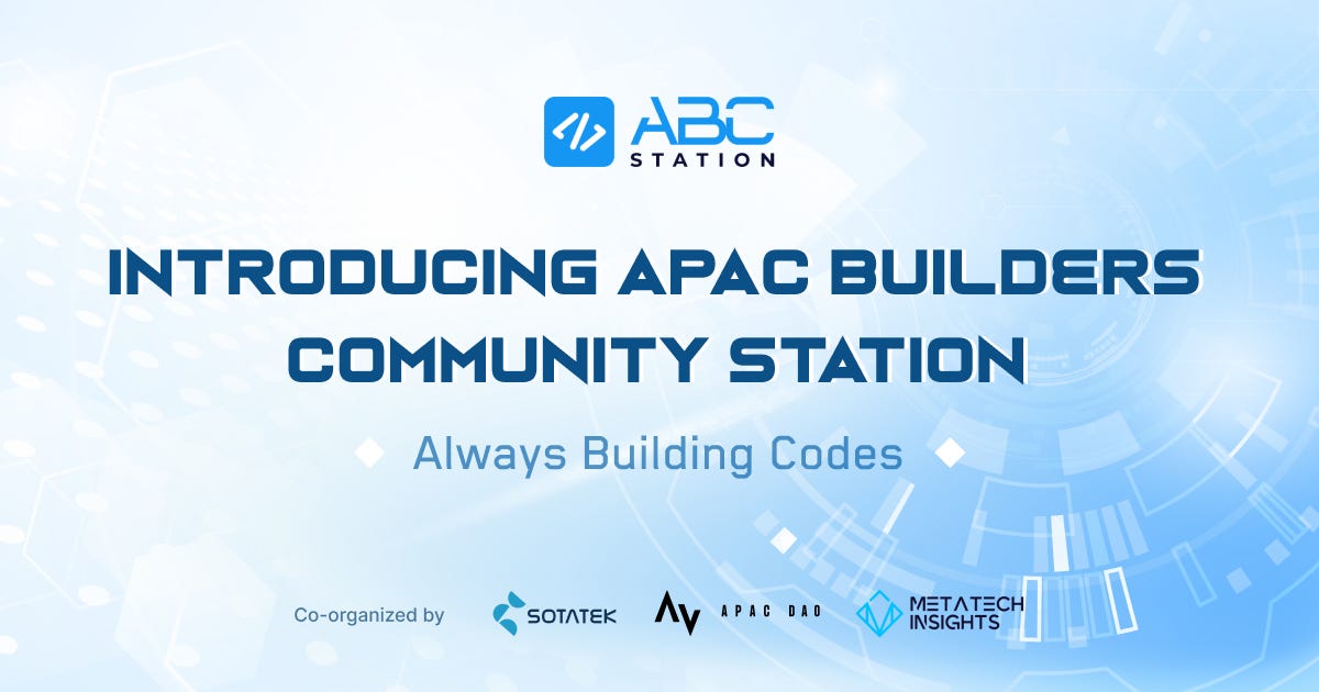 Introducing an APAC Builders Community Station - Always Building Codes
