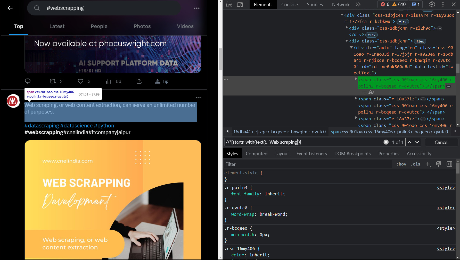 Xpath: Encuentra cualquier elemento en una página web