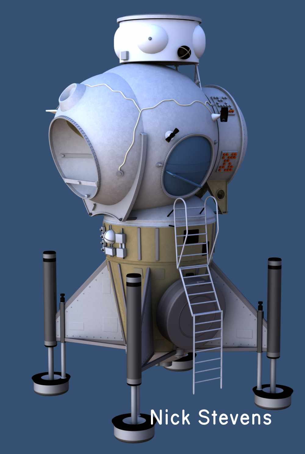 Early versions of the LK Lander - by Nick Stevens Graphics