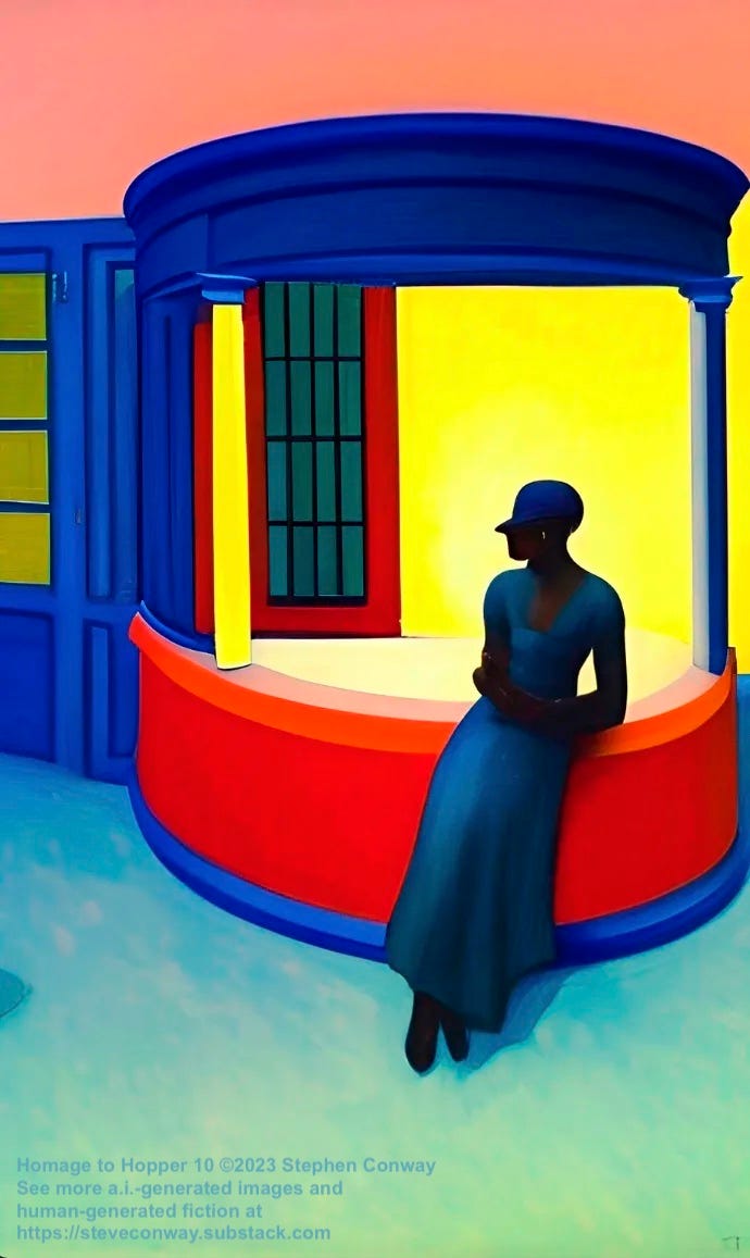 Homage to Hopper 10 / Image Intermission - Sent Tenses