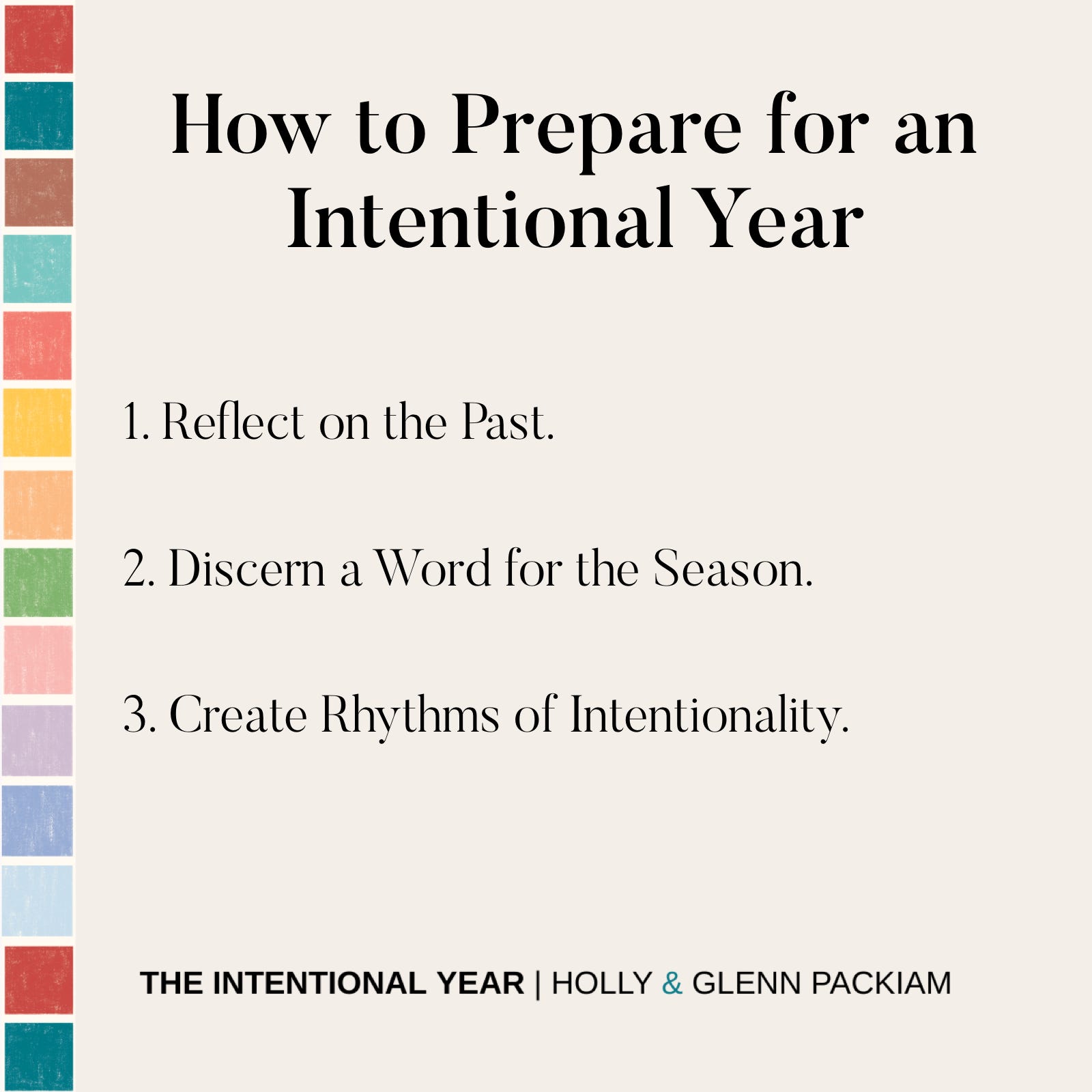 Preparing for an Intentional Year