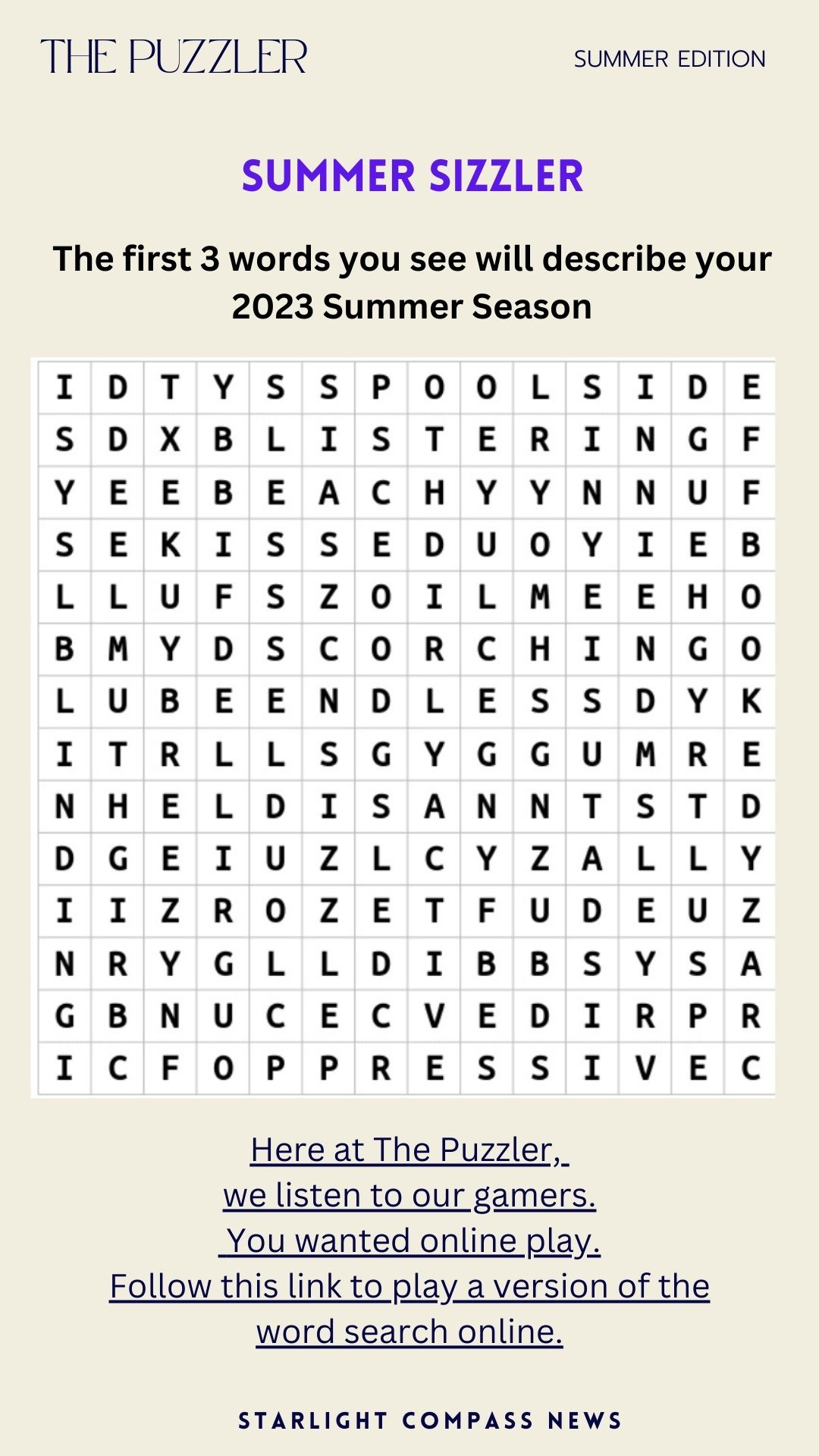 Starlight Compass Summer Edition - by Maryellen Brady 💗📚