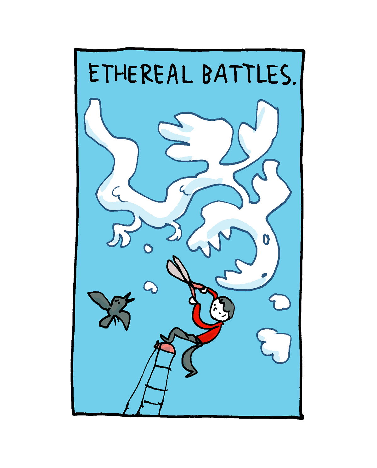 The Cloudscaper - by Grant Snider - Incidental Comics