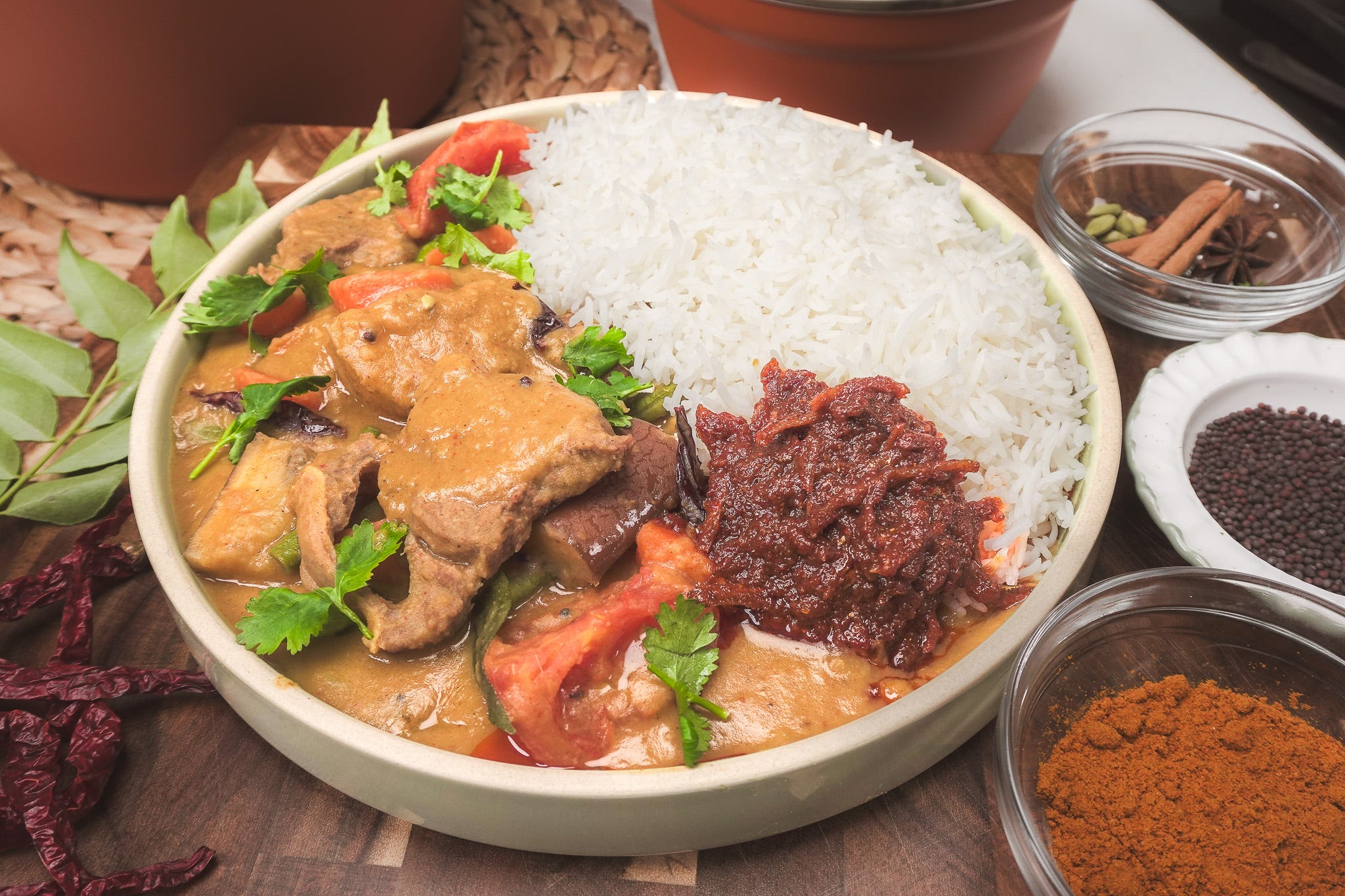 Singapore-style Beef Dalcha - a local lentil stew - nOm