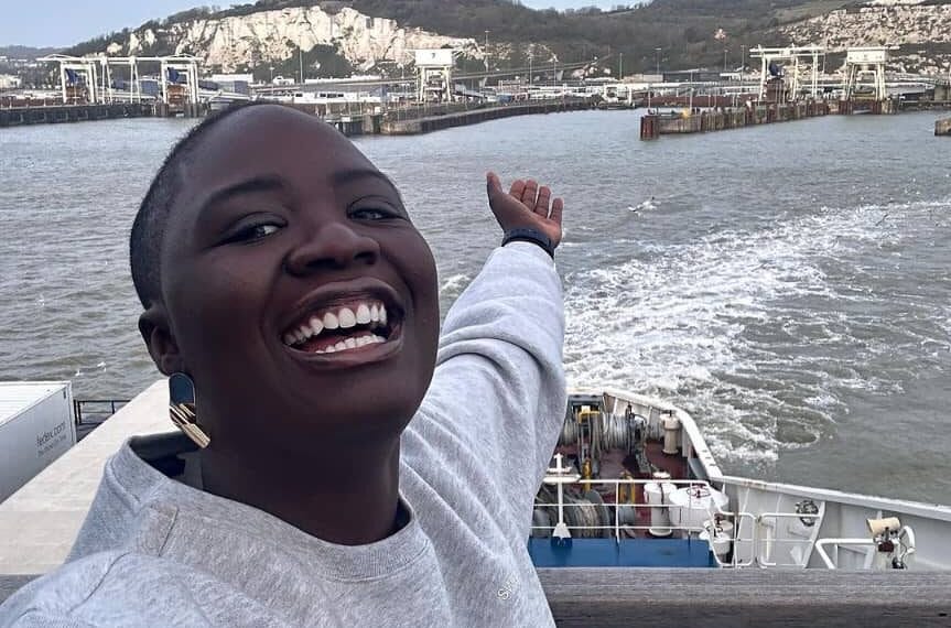 Nigerian woman solo-driving from London to Lagos arrives Africa