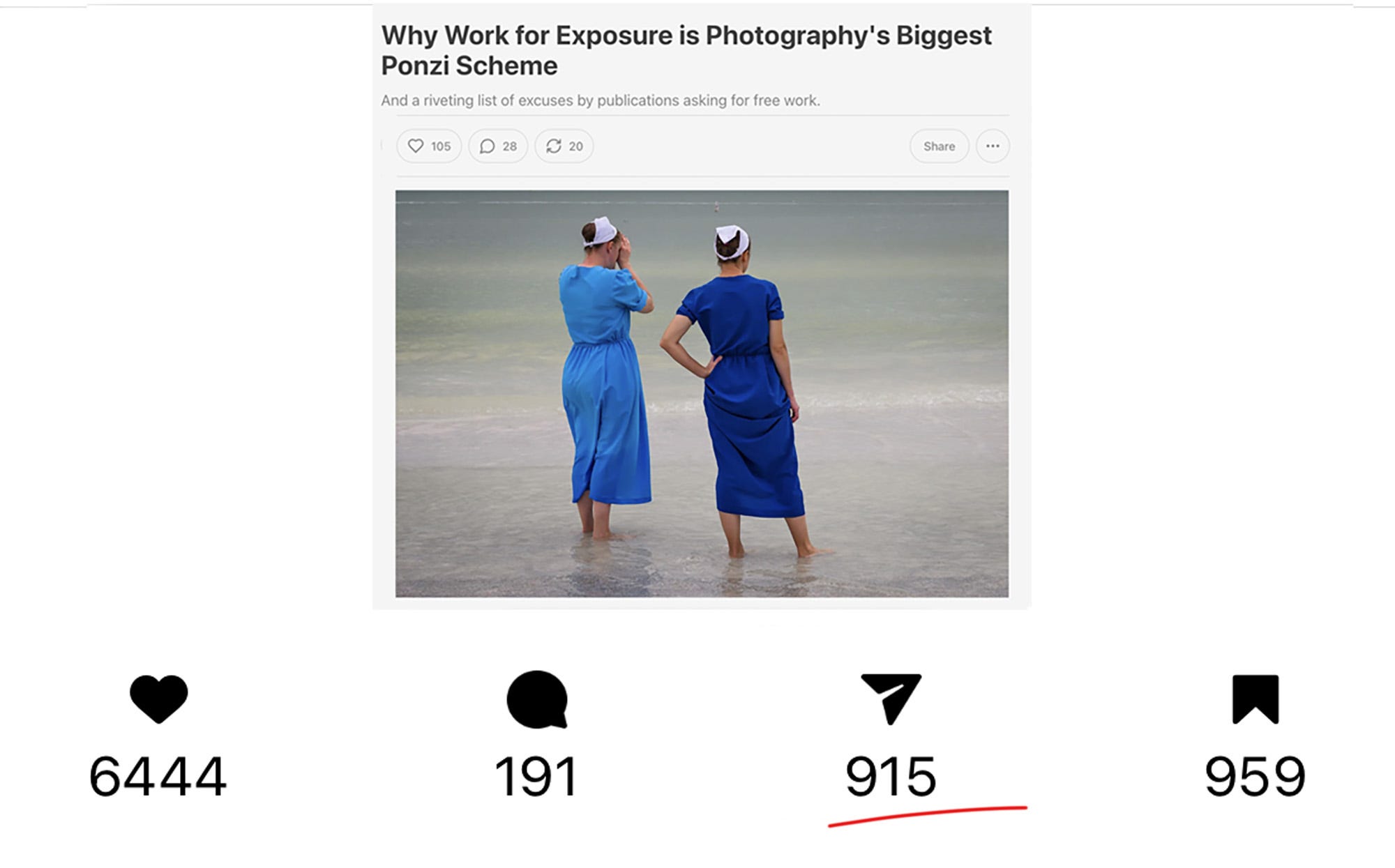 Work for Exposure, The Aftermath - by Dina Litovsky