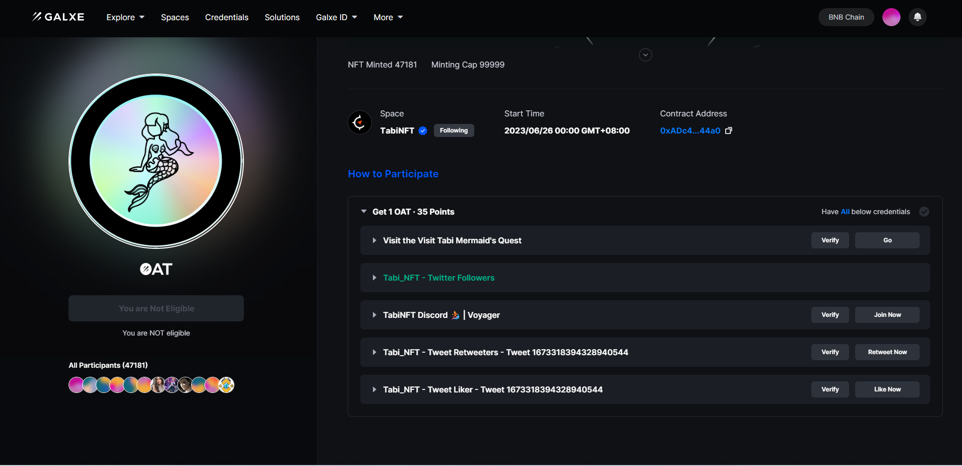 Tabi NFT marketplace, Potential Airdrop - by Enkhbayar