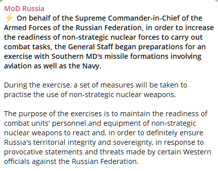 Russian Military Increases Readiness Of Nuclear Forces In Response To ...