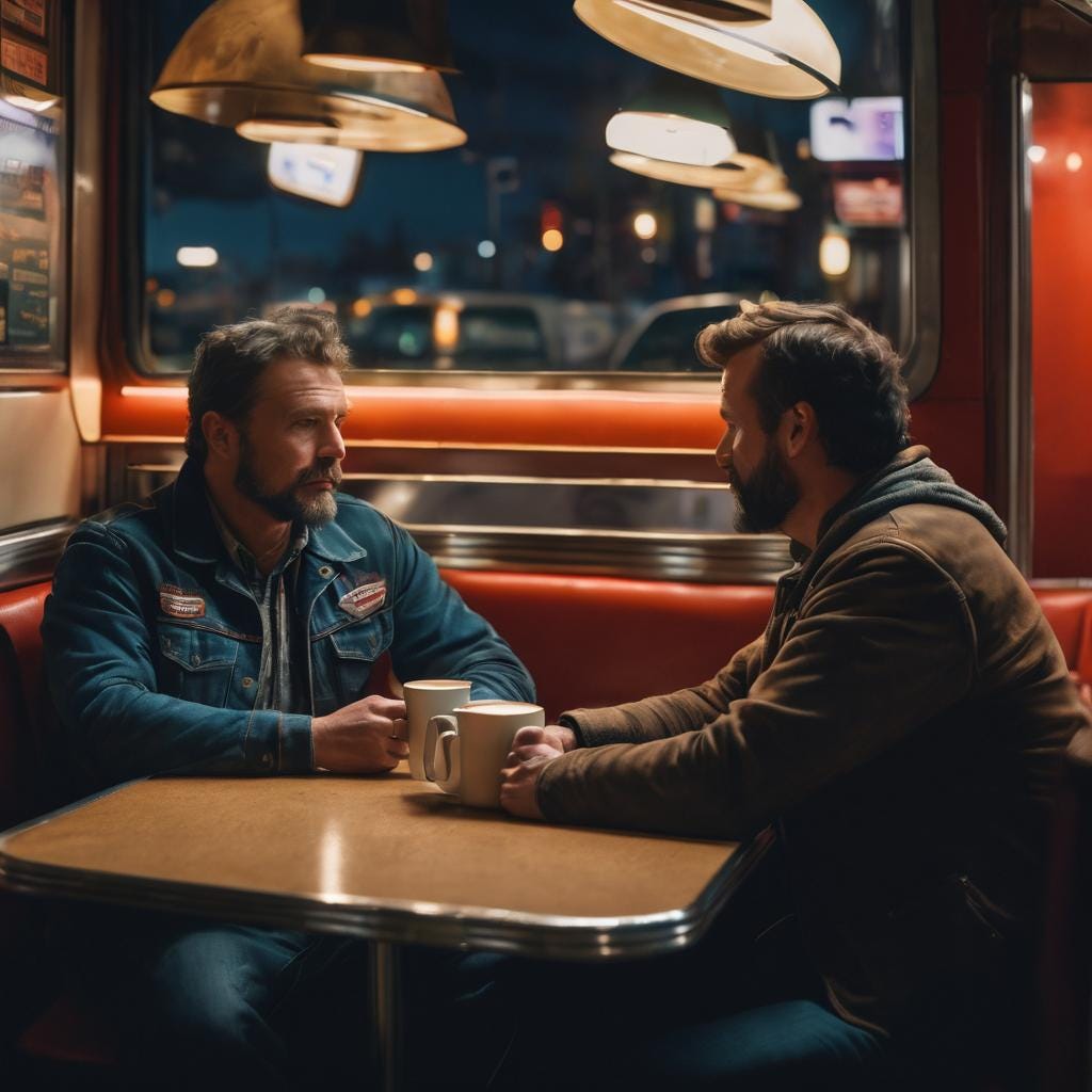 Truck stop McDonald's at 6AM - by Fabien Havas - Lifeboats