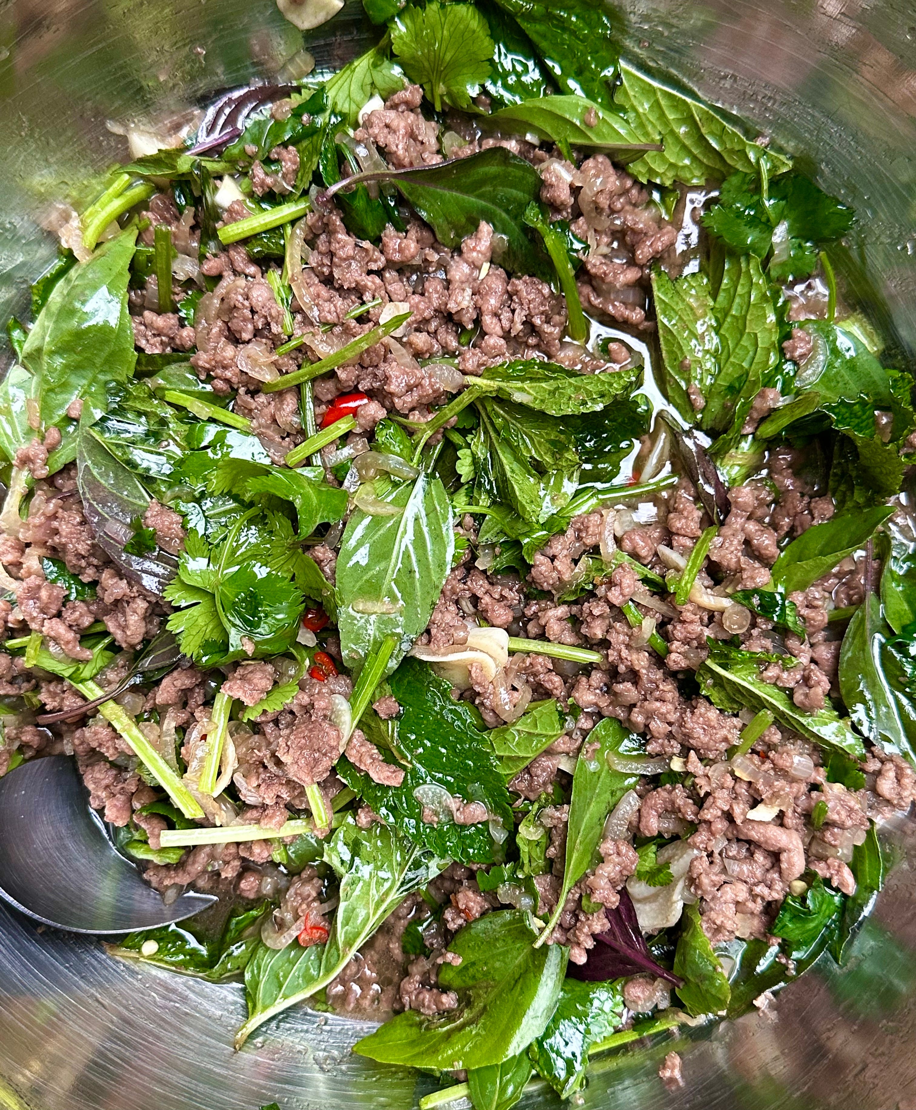 How To Make Ground Beef Larb