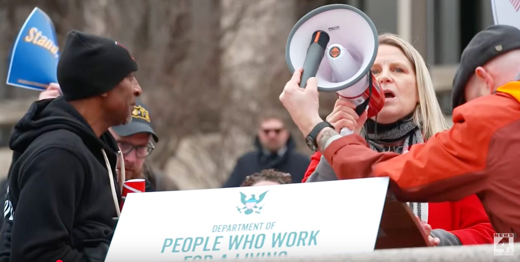 Unions Protest DOGE Interference