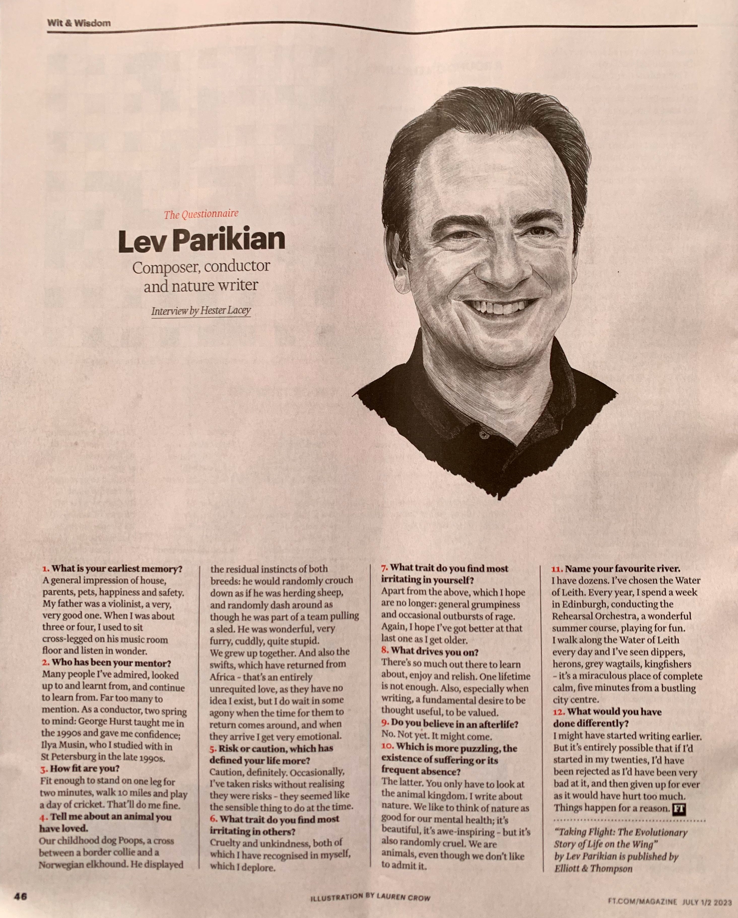 Six (Brief) Things... - by Lev Parikian - Six Things