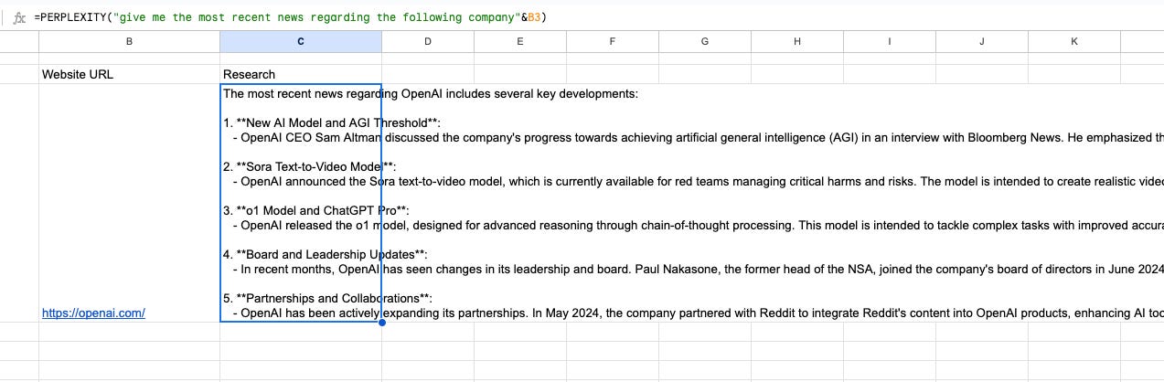 ☕🤖 Tutorial: How To Use Perplexity In Google Sheets!