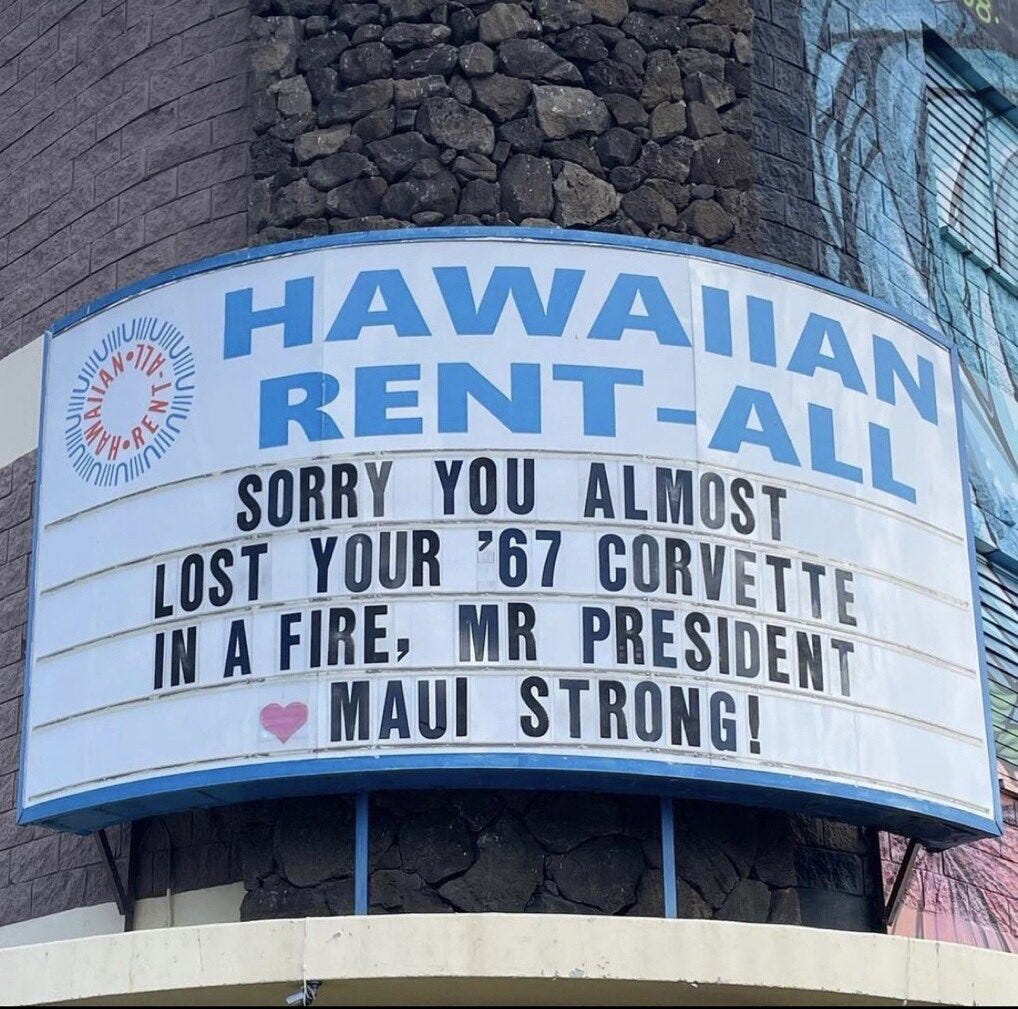 The Maui Fire Massacre - by Amy Sukwan - Amy’s Newsletter