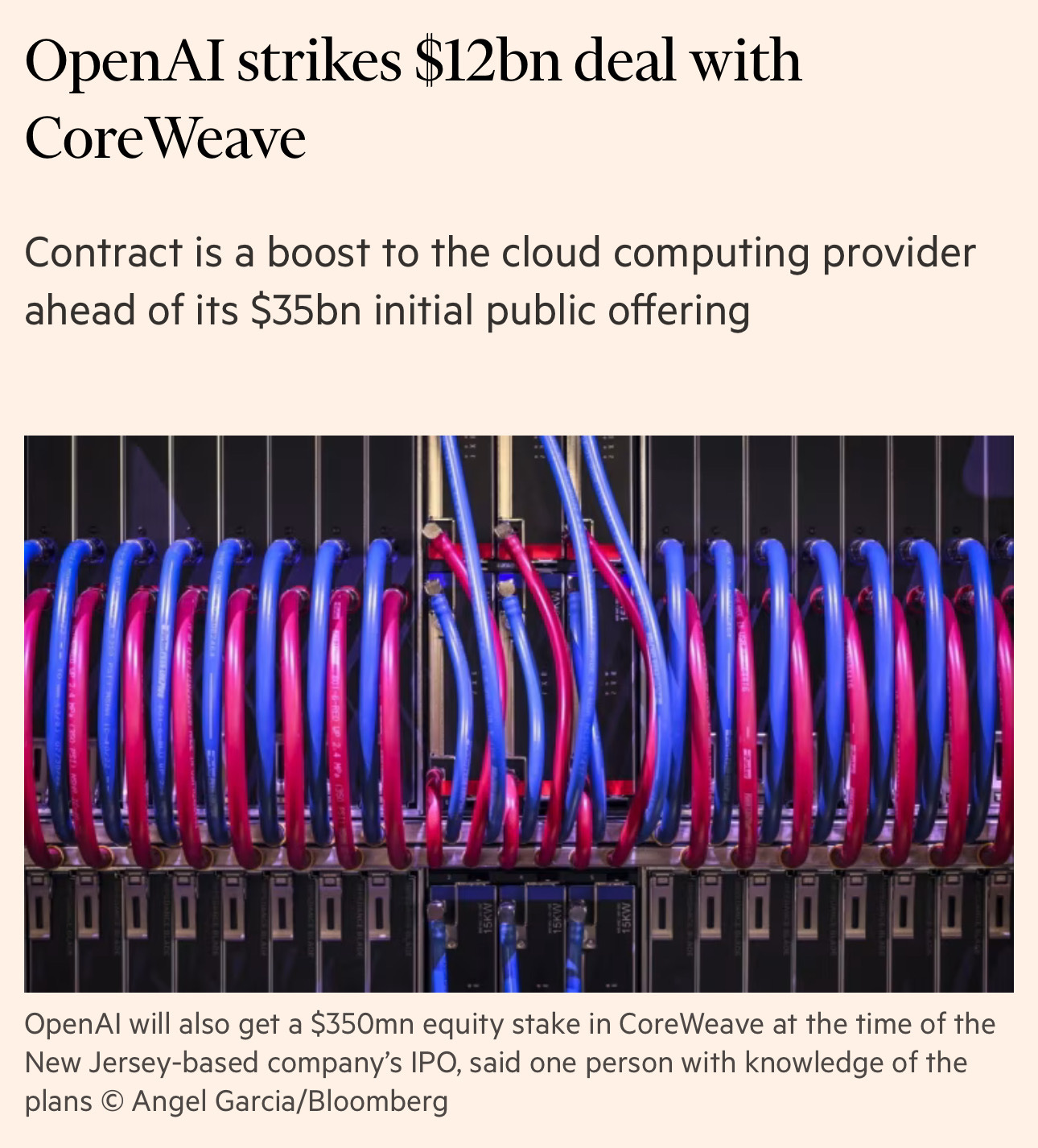 CoreWeave & The Undoing of Microsoft-OpenAI Relationship